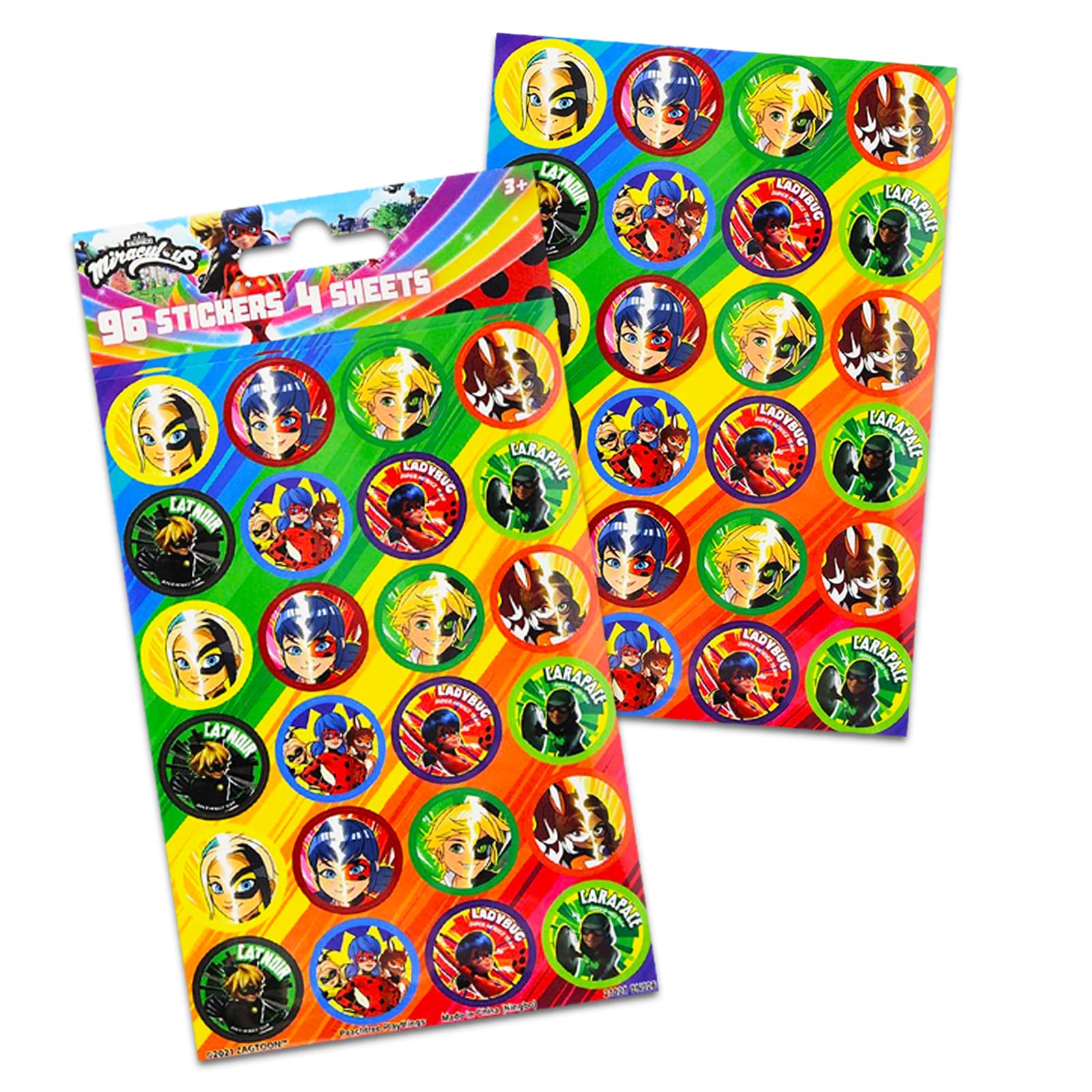 Miraculous The Ladybug Backpack Set ~ 3 Pc School Supplies Bundle With 15 in Ladybug School Bag for Girls, Kids, Super Hero Girls Fun Pack and More