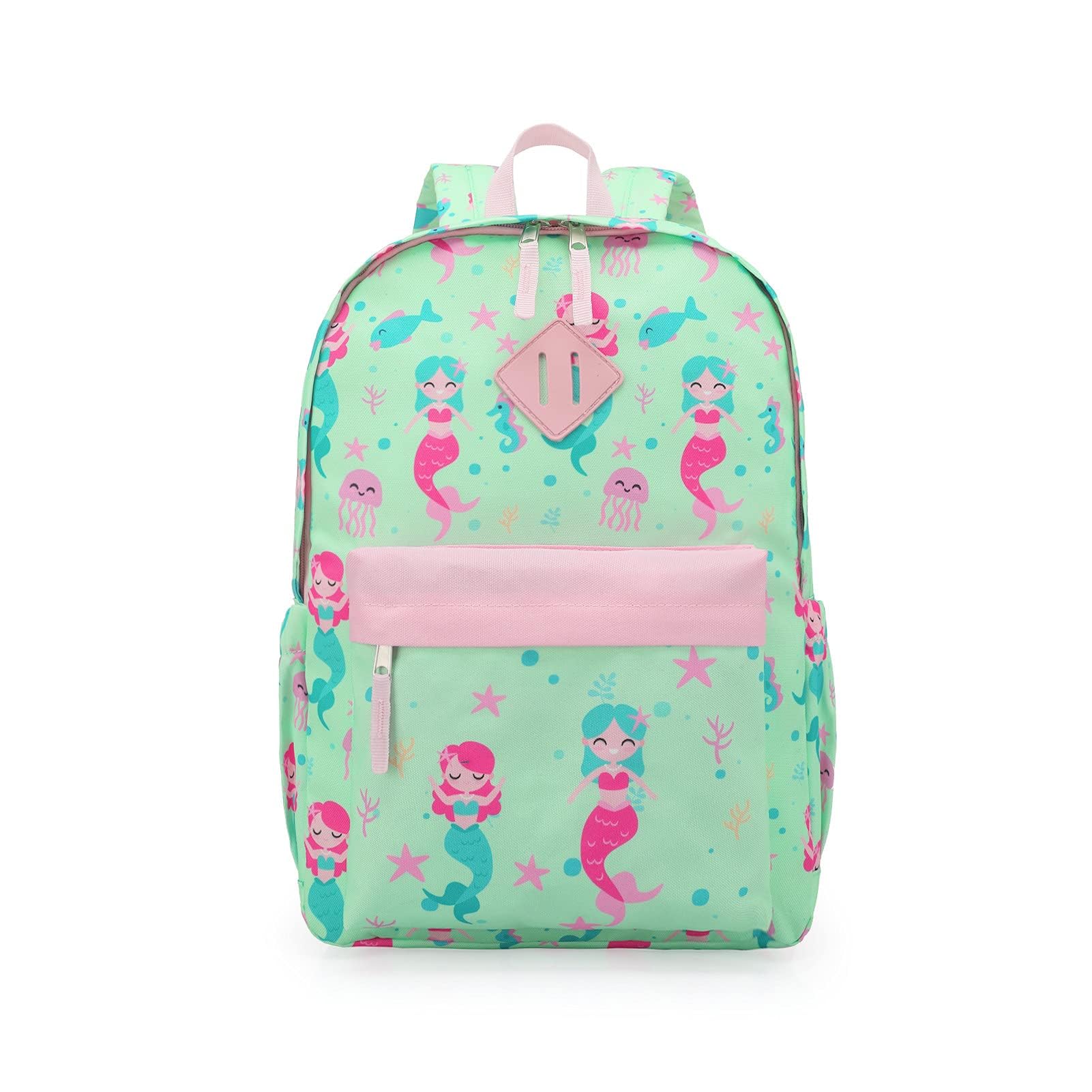 KK CRAFTS Preschool Backpack Kindergarten Little Kid Toddler School Backpacks for Boys and Girls with Chest Strap, Mermaid