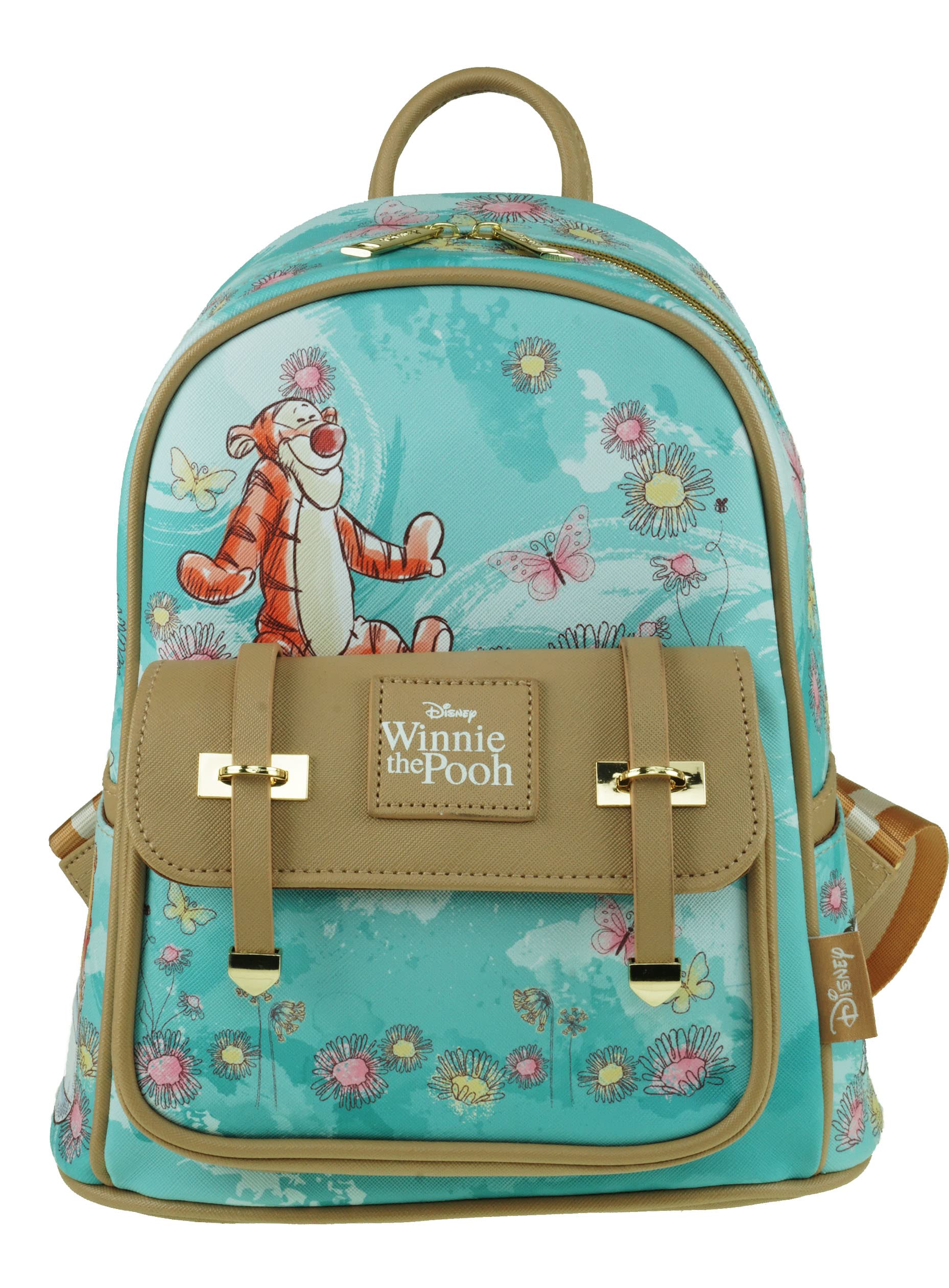KBNL Tigger 11 inch Faux Leather Mini Backpack - A21774, Multicoloured, Medium