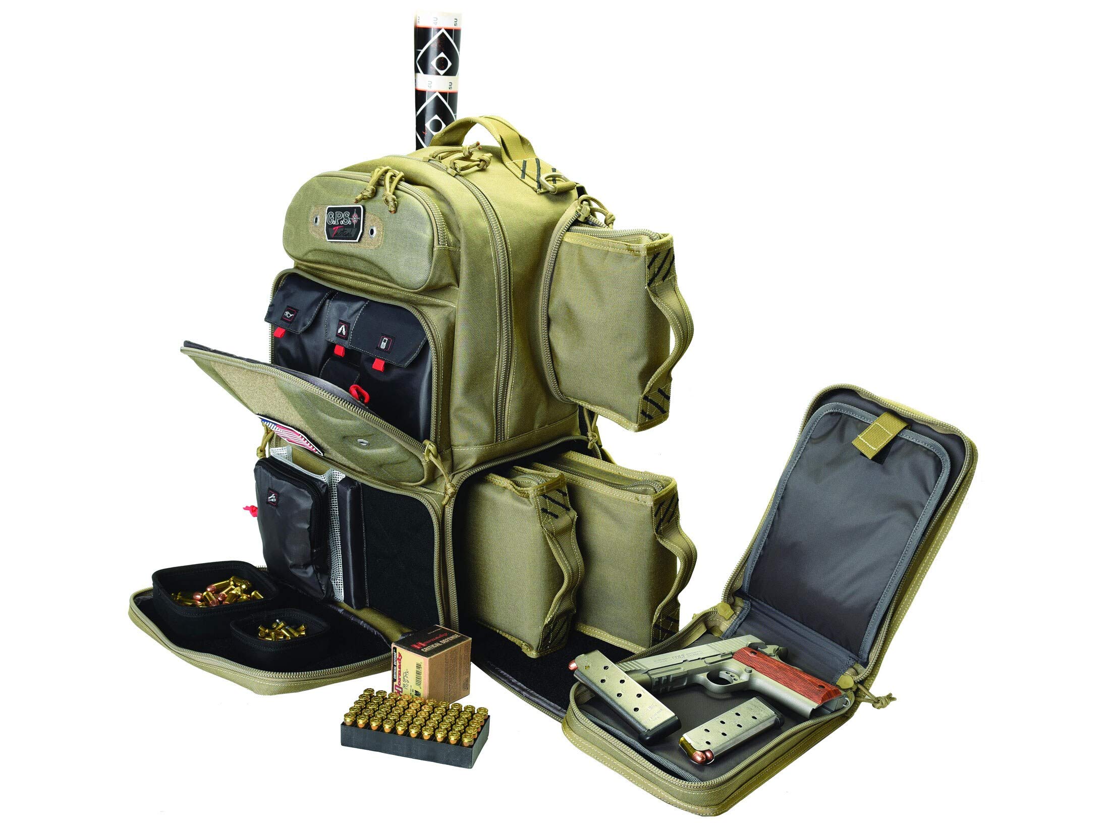 G5 Outdoors Tactical Range Backpack -Tan , 12x10x6