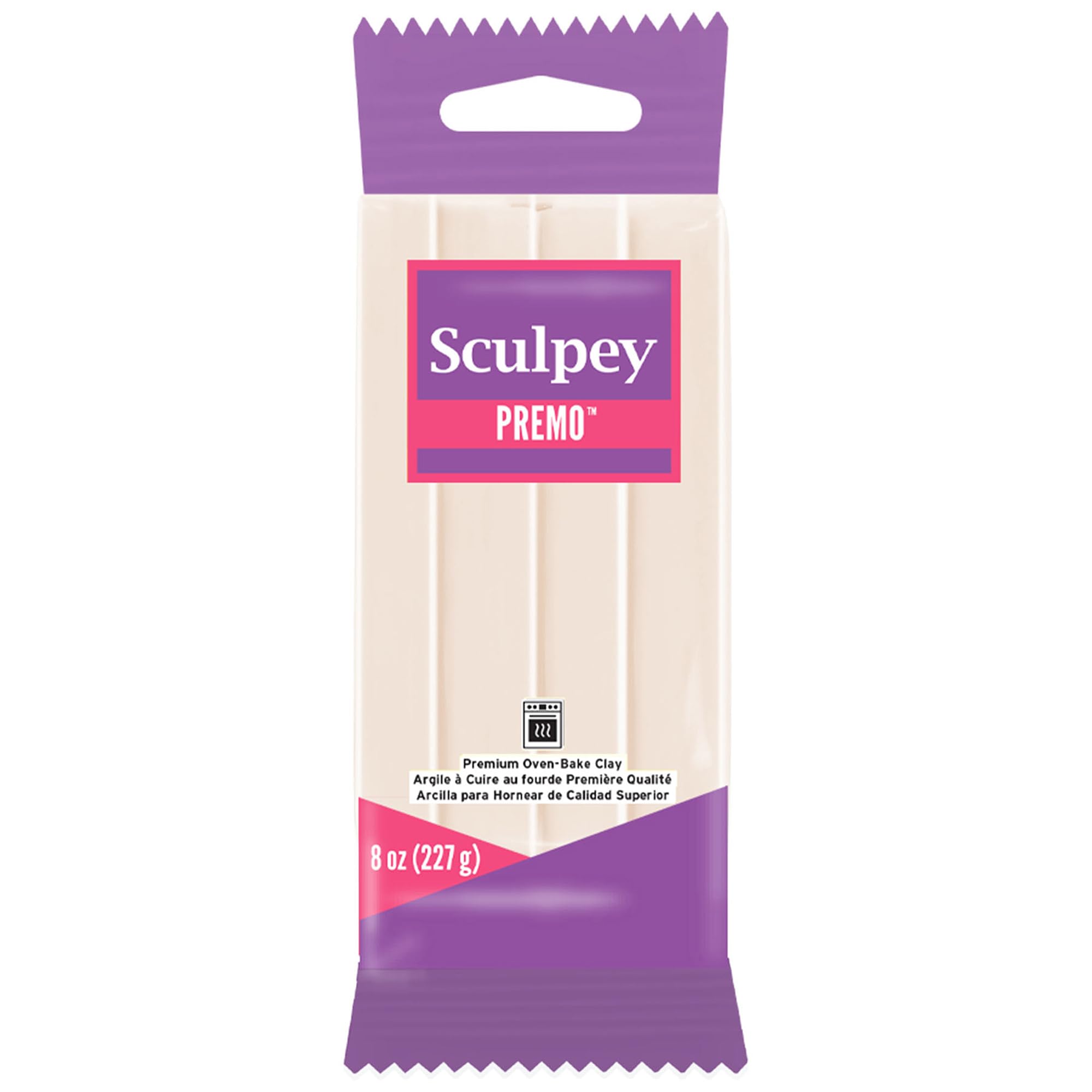 Sculpey Premo Polymer Oven-Bake Clay, Translucent, Non Toxic,8 oz. bar, Great for jewelry making, holiday, DIY, mixed media and home décor projects. Premium clay Great for clayers and artists.