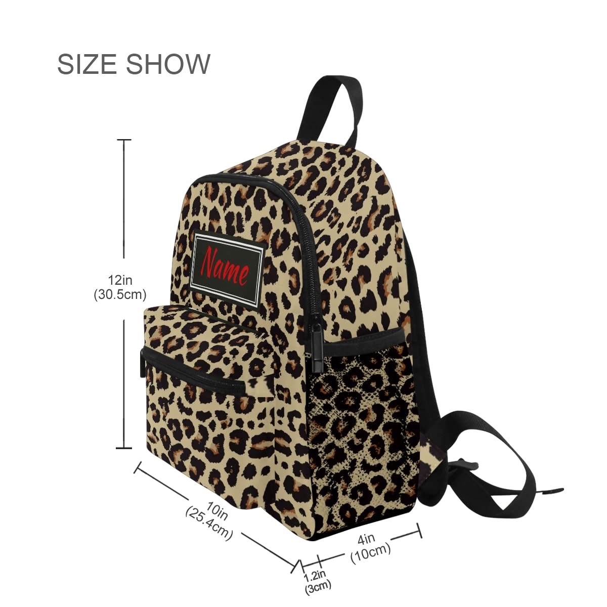 Custom Happy Camper Caravan Kids School BackpackToddler Personalized Your Name Preschool Shoulder Bookbag Kindergarten Elementary School Bag for Small Boys Girls