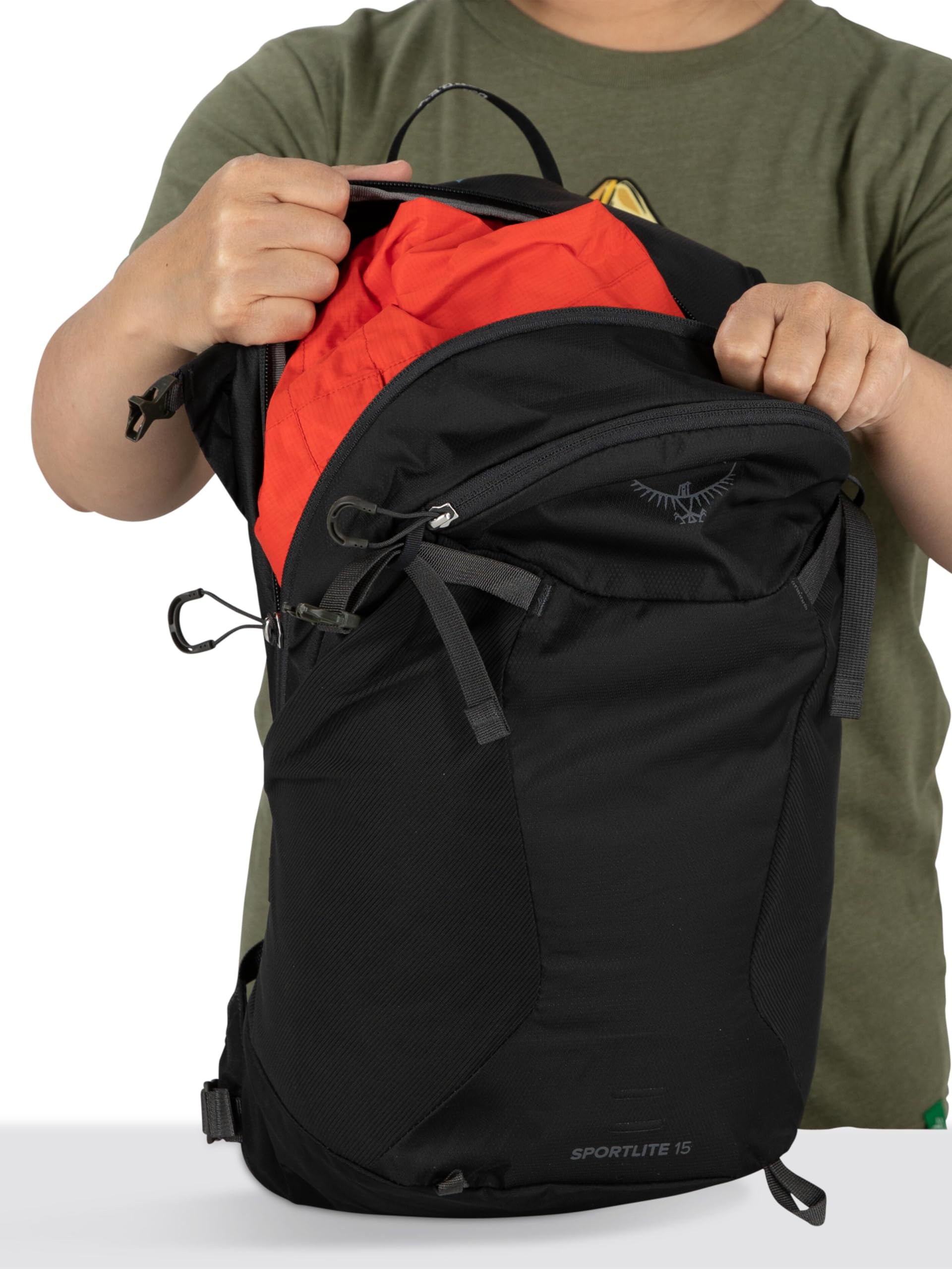 Osprey Sportlite 15 Hiking Backpack, Pine Leaf Green