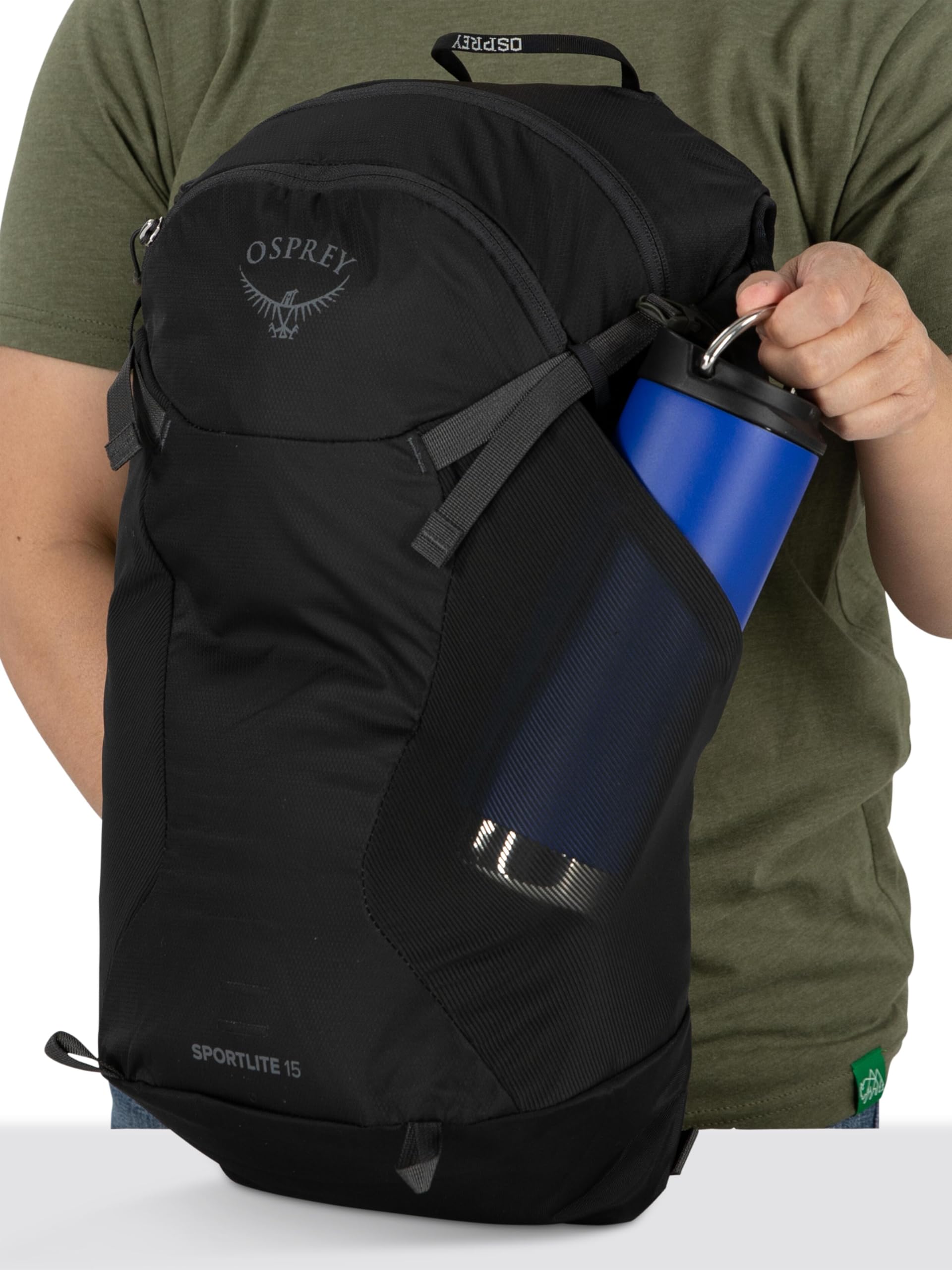Osprey Sportlite 15 Hiking Backpack, Pine Leaf Green