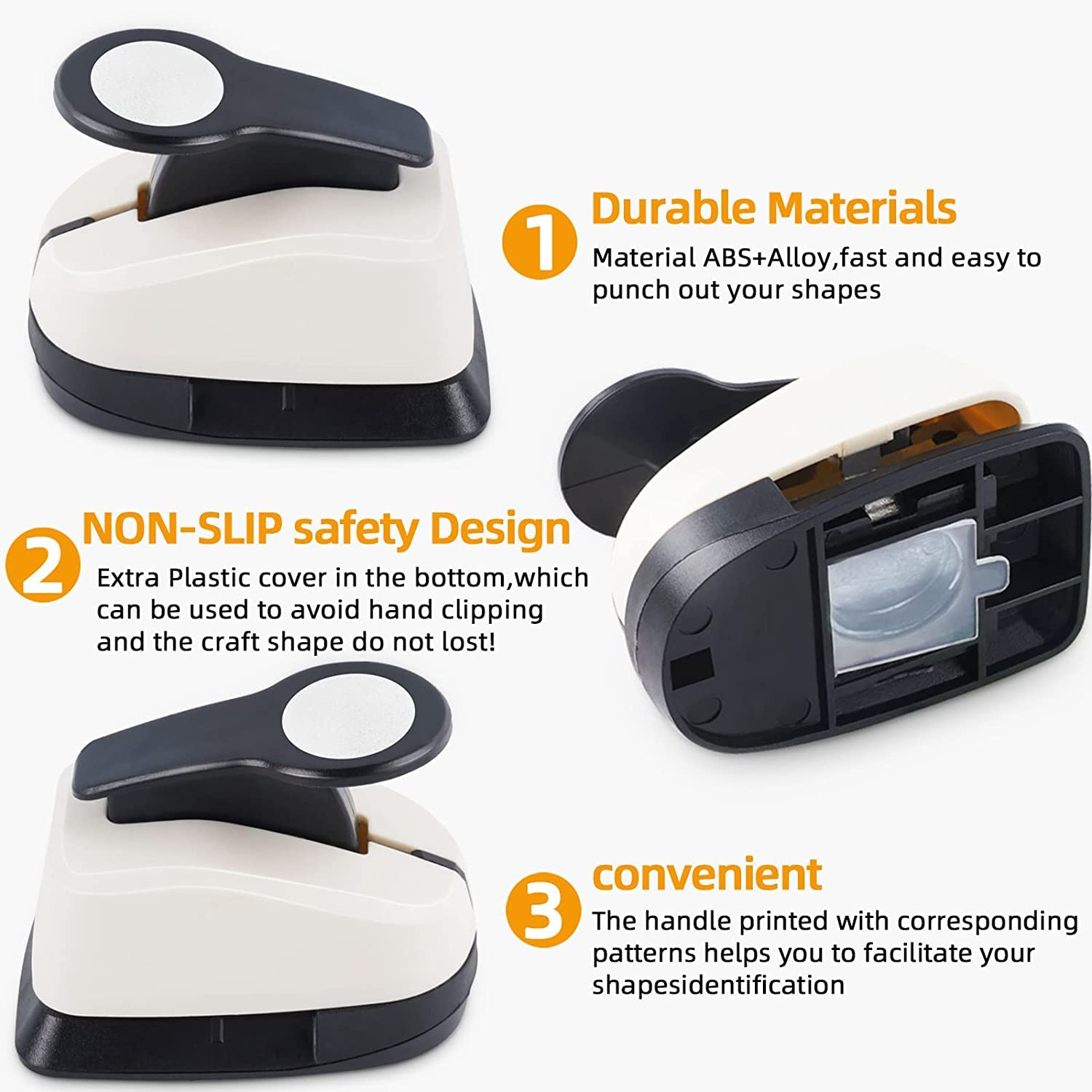 Hole Puncher, Hole Punch, Circle Punch, Paper Punches for Crafting, Circle Hole Punch, 1 inch Hole Punch, 1 inch Circle Punch, Large Hole Punch, Hole Puncher Single, 3pcs Circle Punch Set