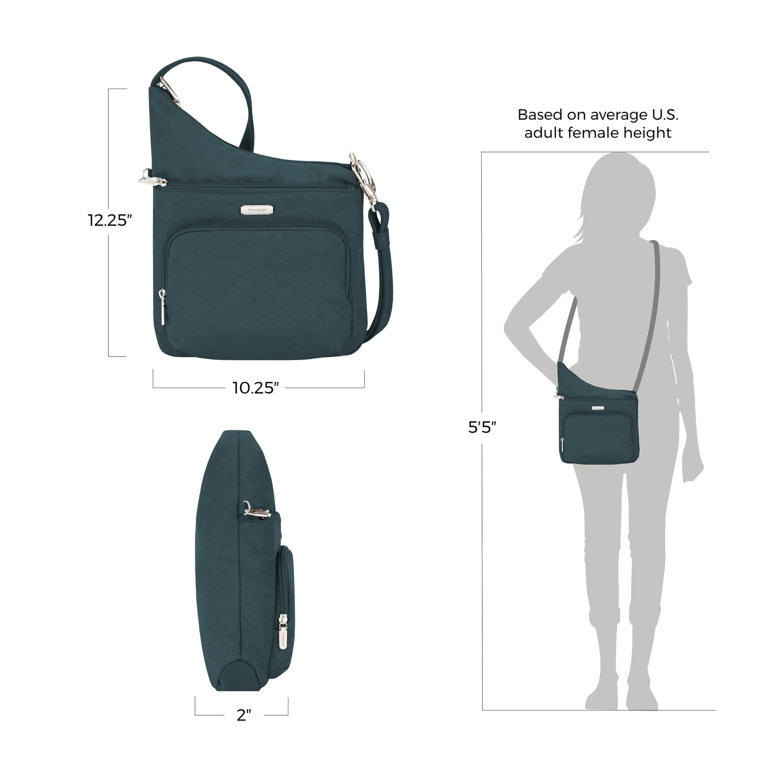 Travelon Crossbody, Peacock