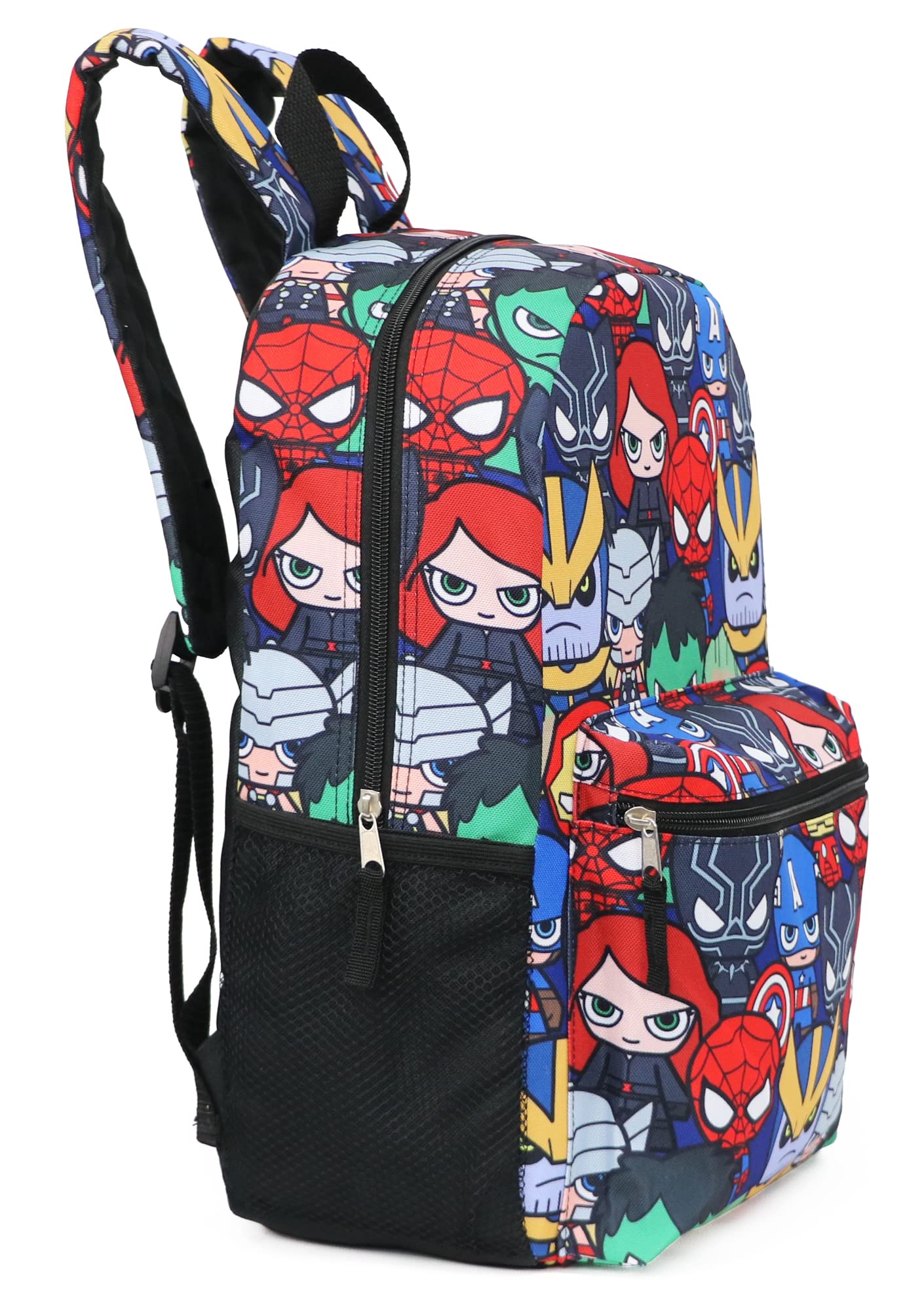 Marvel Kawaii Avengers Superheroes Boy's 16 Inch Lightweight Backpack (Superheroes Kawaii)