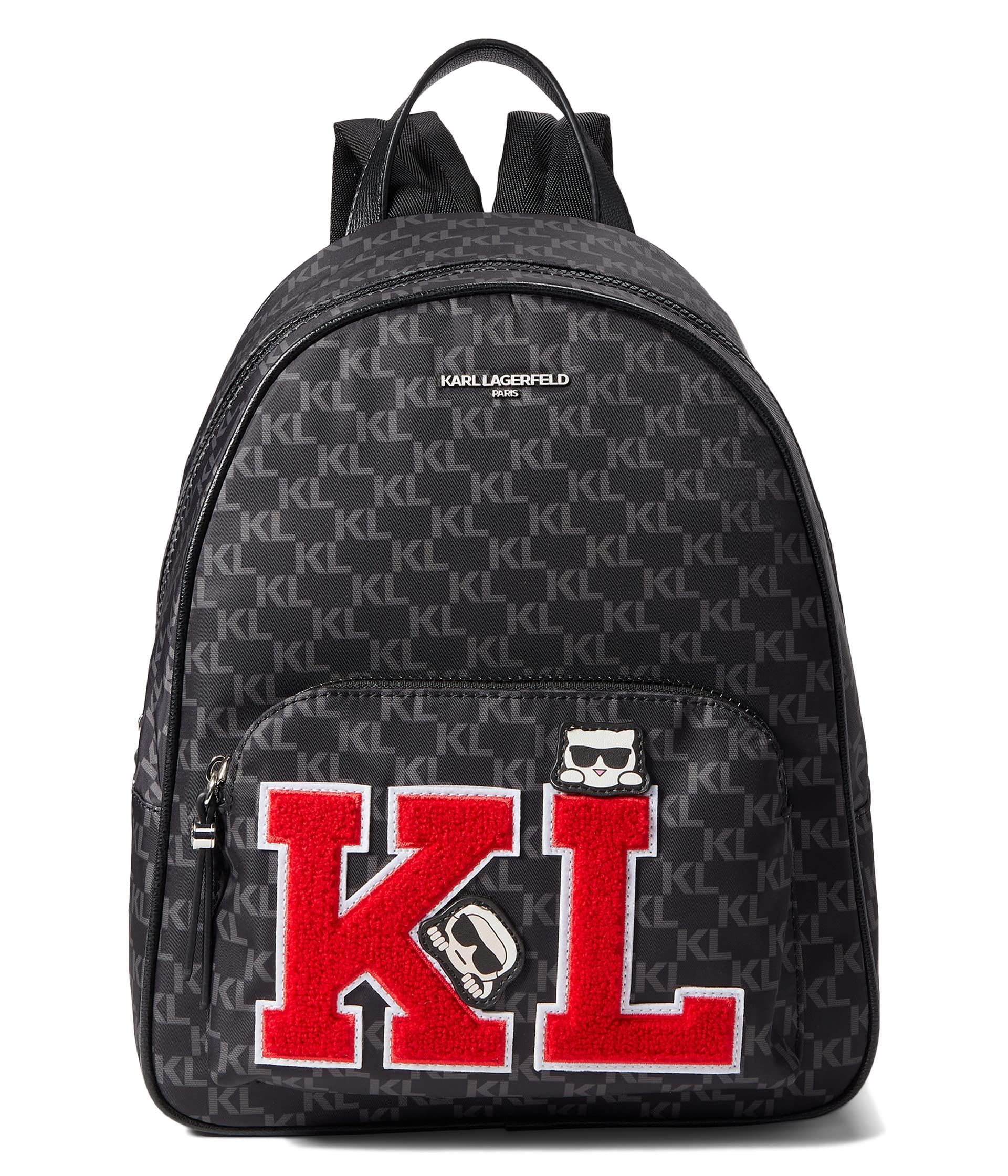 Karl Lagerfeld Paris Khloe Backpack Black Logo Combo One Size