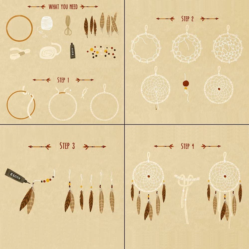 Coceca 10pcs 6 Inch Gold Metal Rings for Crafts Dream Catcher Ring, Metal Hoops for Dream Catcher and Crafts Centerpiece Table Decorations