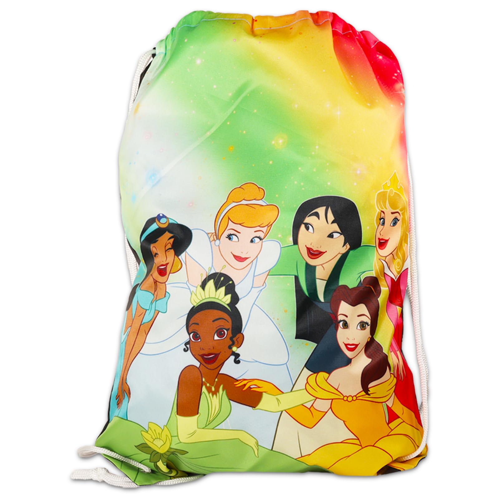 Disney Princess Mini Backpack and Drawstring Bag for Girls - Bundle with 11β Disney Princess Mini Backpack, Drawstring Bag, Water Bottle, Stickers, More | Princess Backpack for Girls