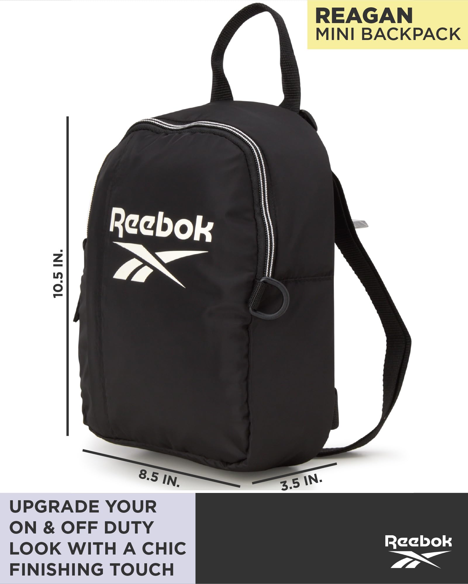 Reebok Women's Backpack - Sydney Lightweight Mini Shoulder Purse - Casual Gym Bag for Kids, Teens, and Adults, Size One Size, Deep Quartz