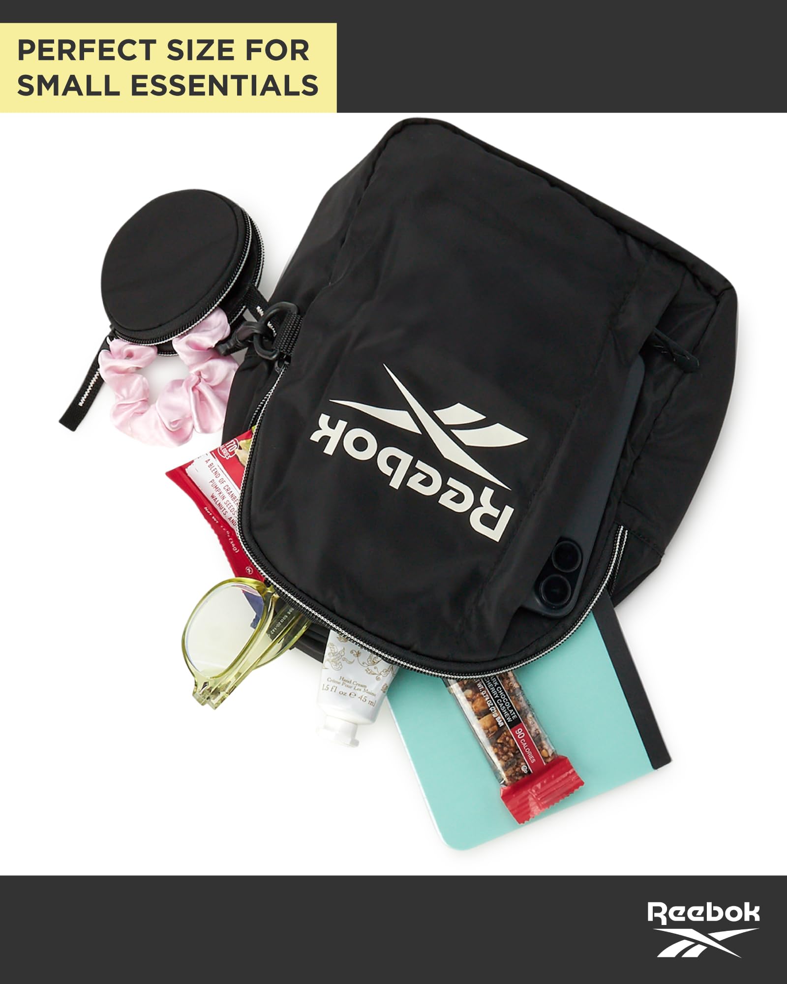 Reebok Women's Backpack - Sydney Lightweight Mini Shoulder Purse - Casual Gym Bag for Kids, Teens, and Adults, Size One Size, Deep Quartz