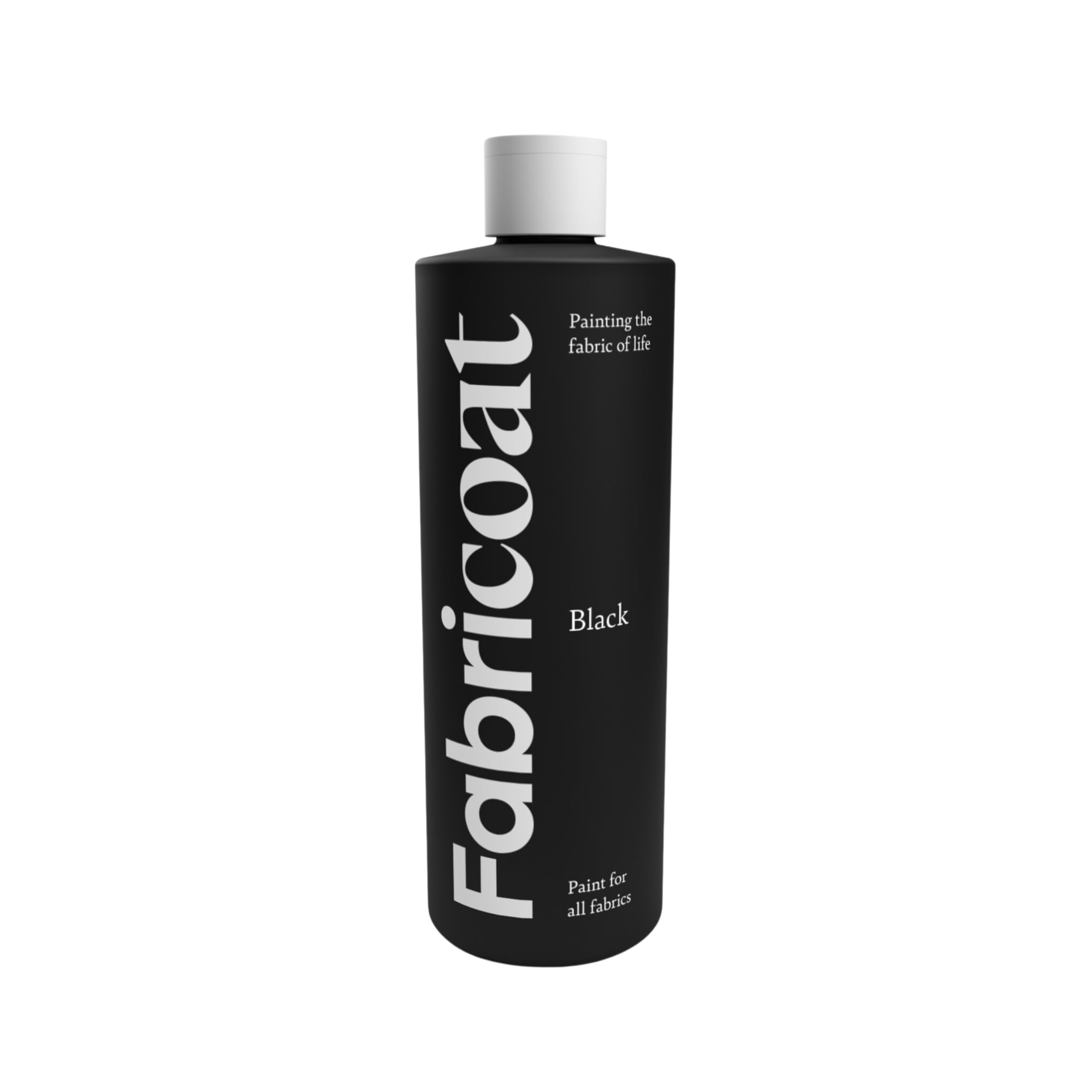 FabriCoat Dark Fabric Paint - Used for Restoring or Changing the Color of Couches, Chairs, Upholstery, Soft Furnishings, Car Interiors, Clothing, & Footwear (Size 17oz/ 500ml, Black)