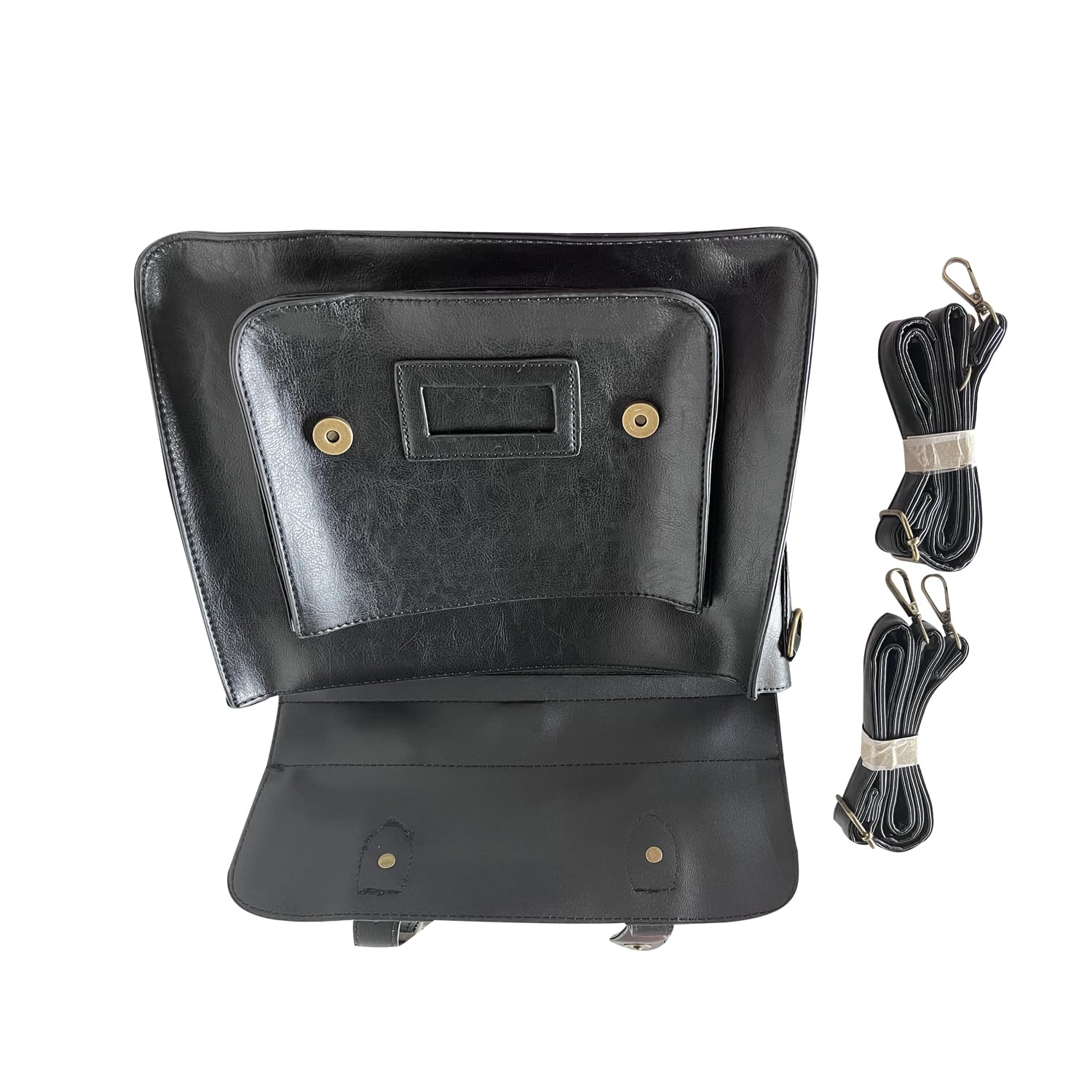 Duwseal Unisex Wednesday Addams Backpack Wednesday school bag Black Leather Adjustable Backpack (Wednesday, onesize)