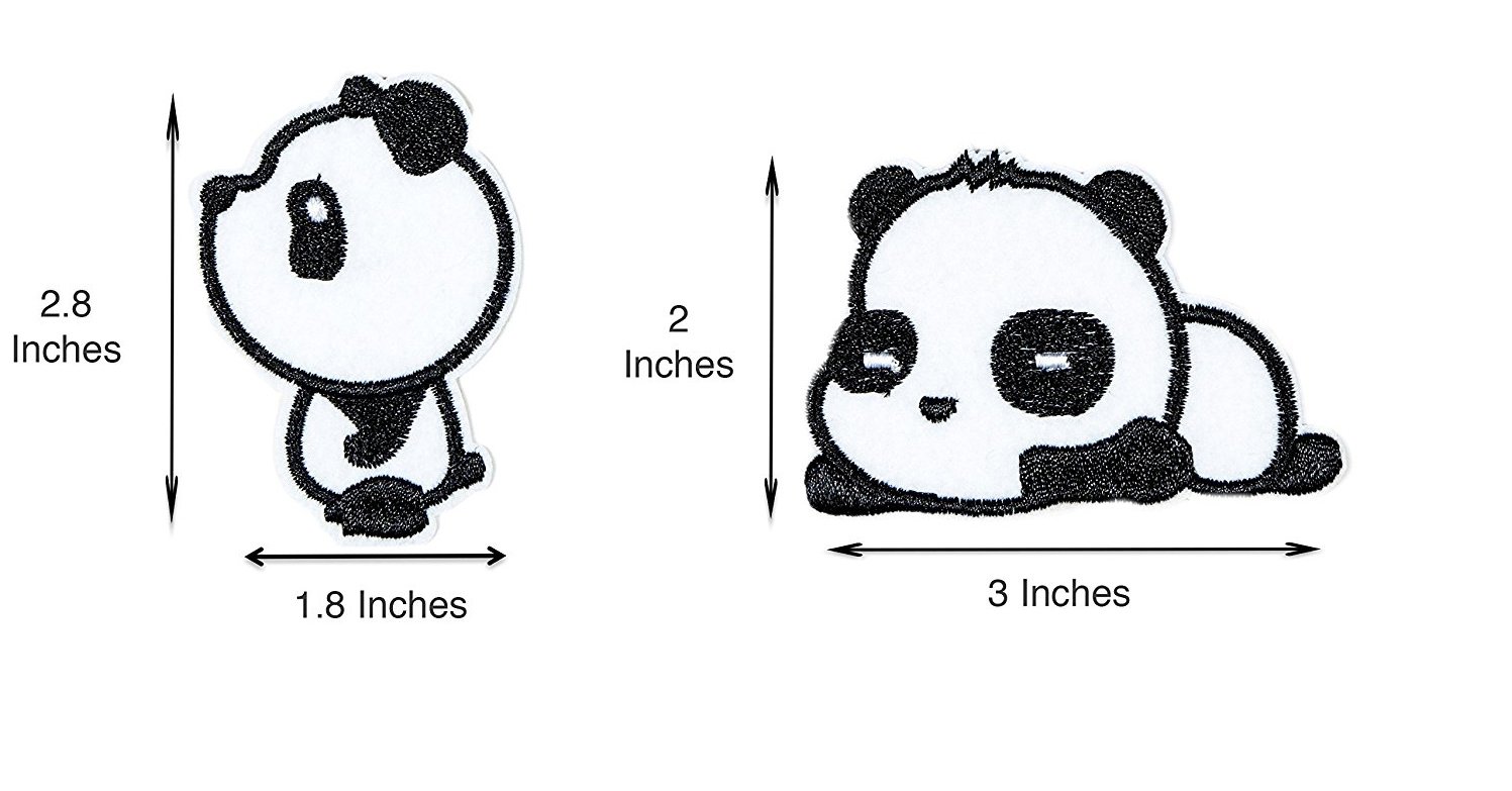 3Pcs Cute Panda Backpacks Set for Teenage Girls Boys Lightweight Casual Canvas School Backpack (Blue)