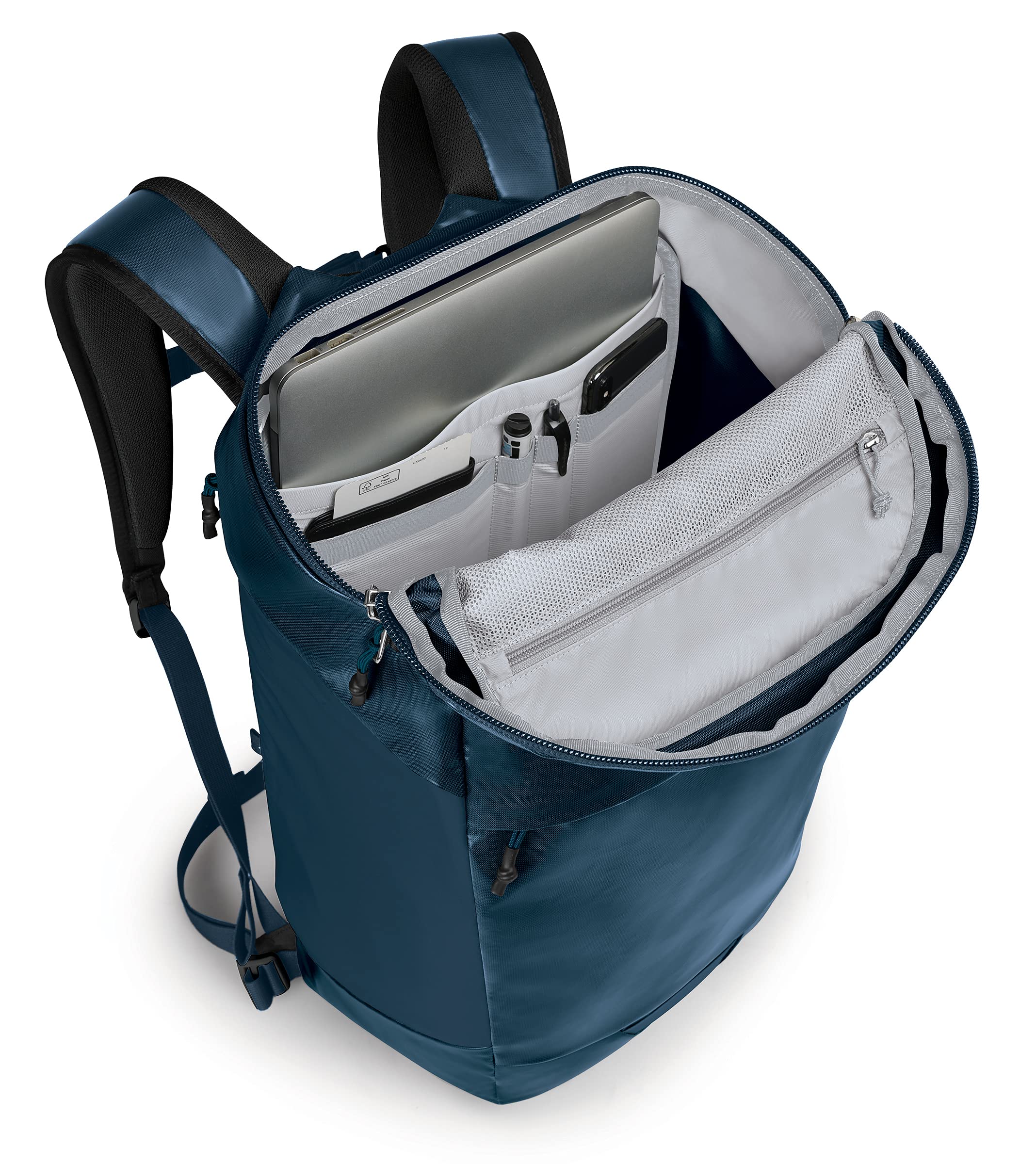 Osprey Transporter Zip Top Laptop Backpack, Venturi Blue