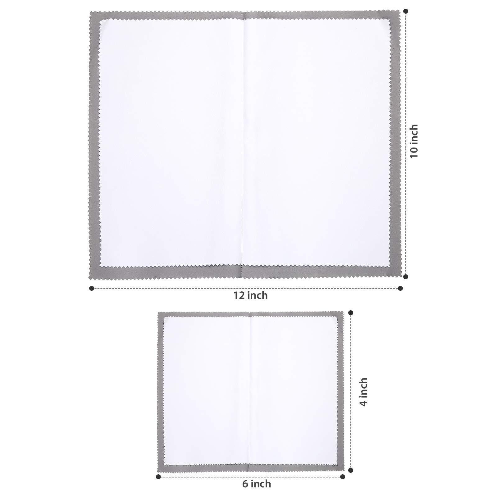 3 Pack Silver Polishing Cleaning Cloth, Keeps Jewelry Clean and Shiny.(1 Pack10'' x 12''+2 Pack 6'' x 8'')