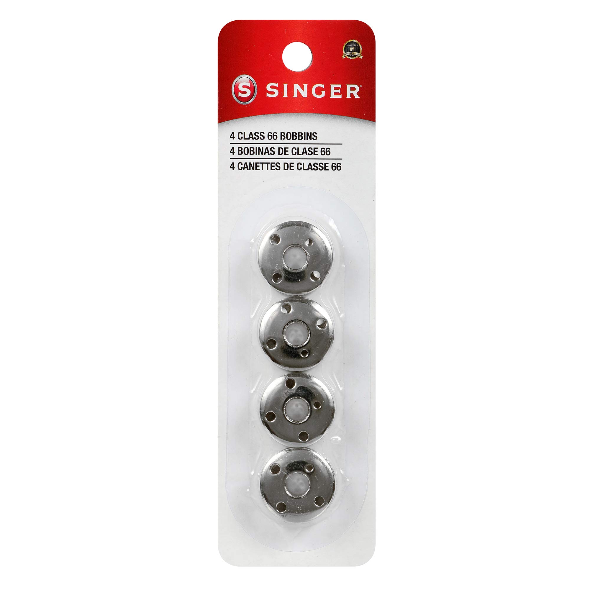 SINGER 2139 Class 66 Bobbins, Metal, 4-Count