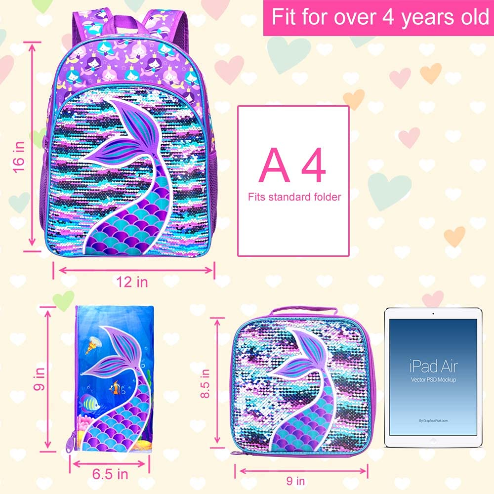 AGSDON 3PCS Dinosaur Backpack for Boys, 16" little Kids Preschool School Bookbag and Lunch Box