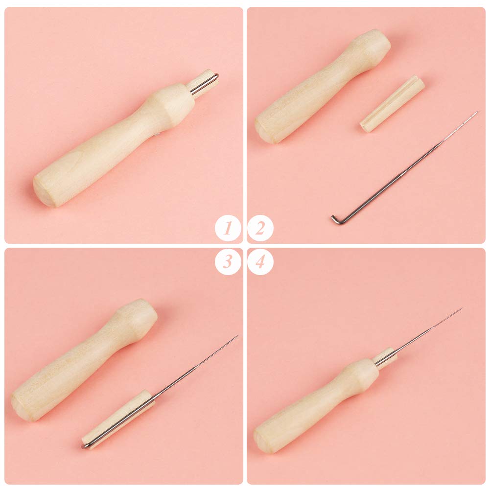 Needle Felting Starter Kit, Complete Needle Felting Tools Animal Doll Needle Felting Kit with Felting Needles, Instructions, Felting Foam Mat, and Other Tools, for Adults Beginner Supplies DIY Crafts