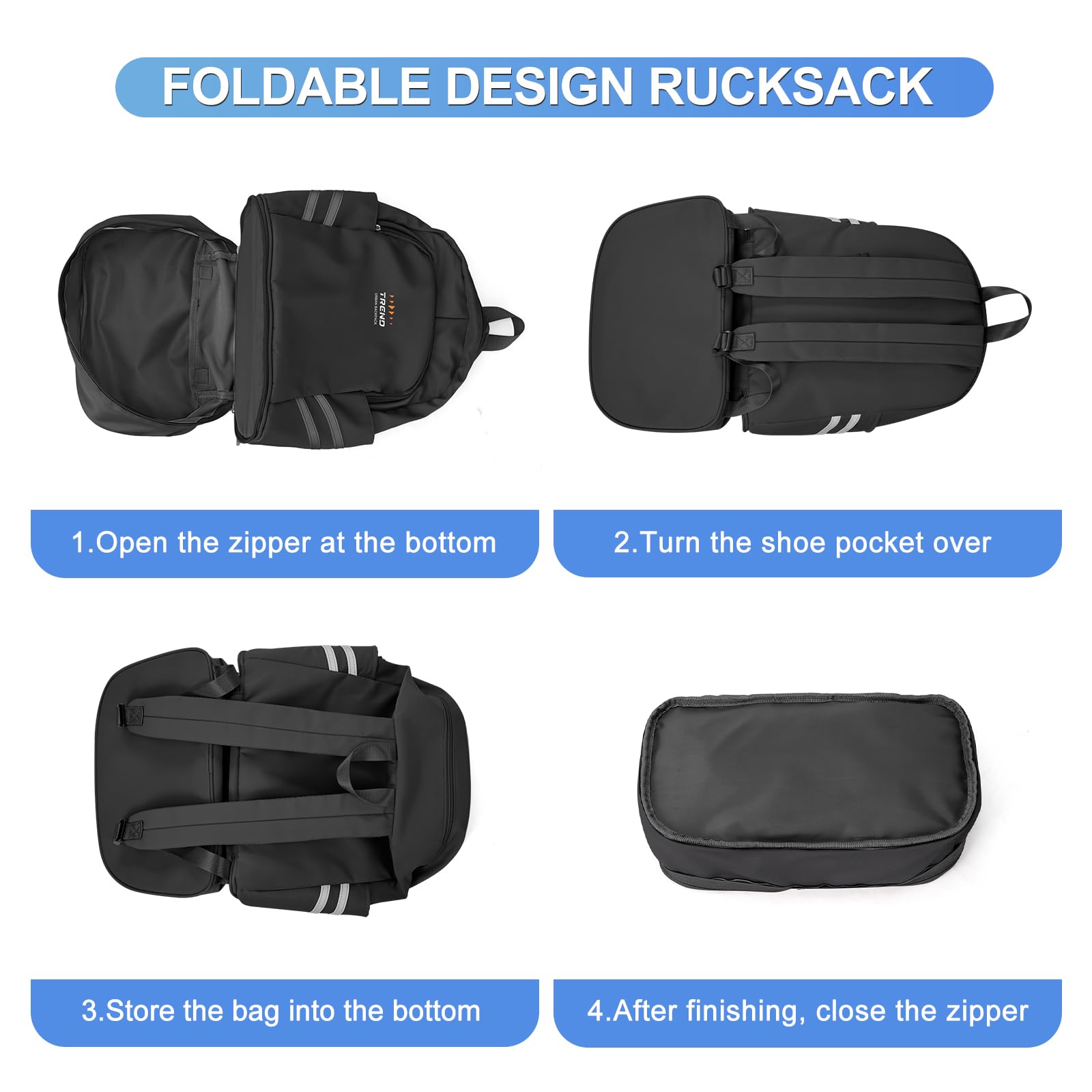 coofay Gym Backpack For Women Waterproof Backpack With Shoe Compartment Lightweight Travel Backpack Black Sports Backpack Large Gym Bag