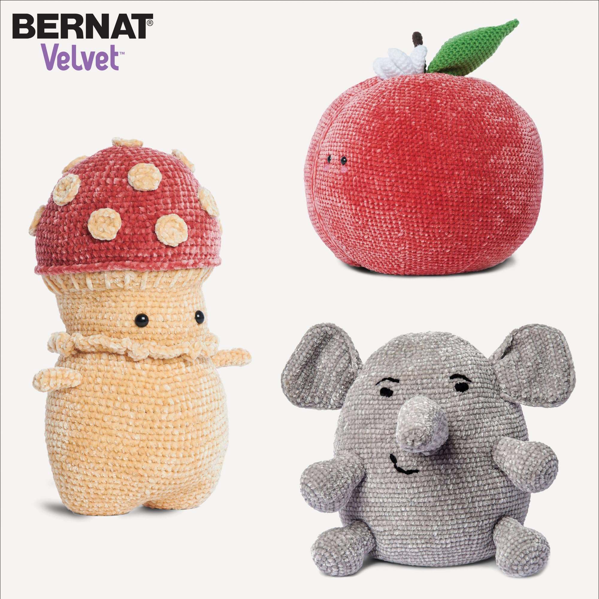 Bernat Velvet Vapor Gray Yarn - 2 Pack of 300g/10.5oz - Polyester - 5 Bulky - 315 Yards - Knitting/Crochet