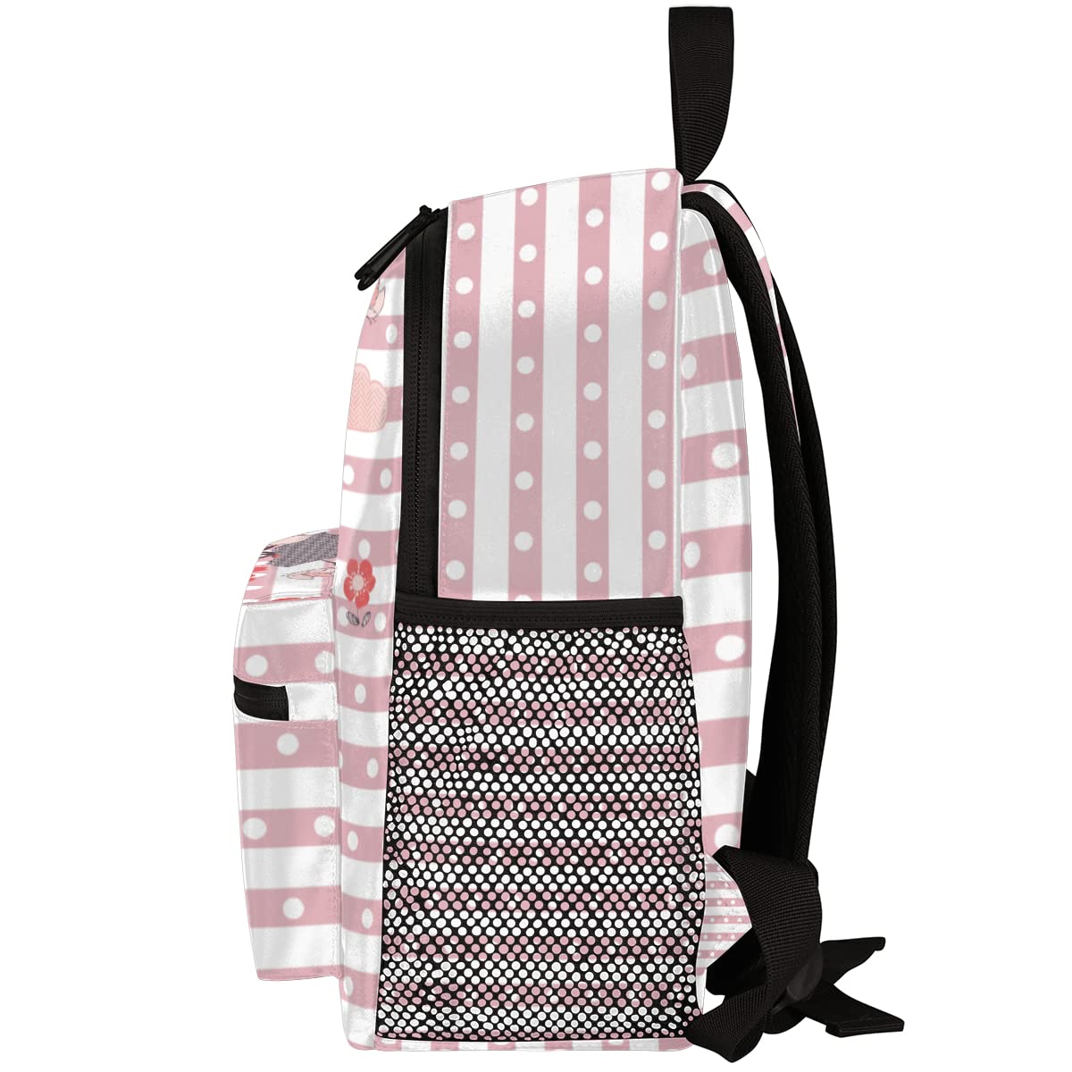 AUUXVA Cute Elephant Custom Kid's Name Toddler Backpack,Animal Pink Personalized Backpack with Name/Text for Kids Boys Girls 3-6 Years Preschool Kindergarten Daycare Bag with Chest Strap