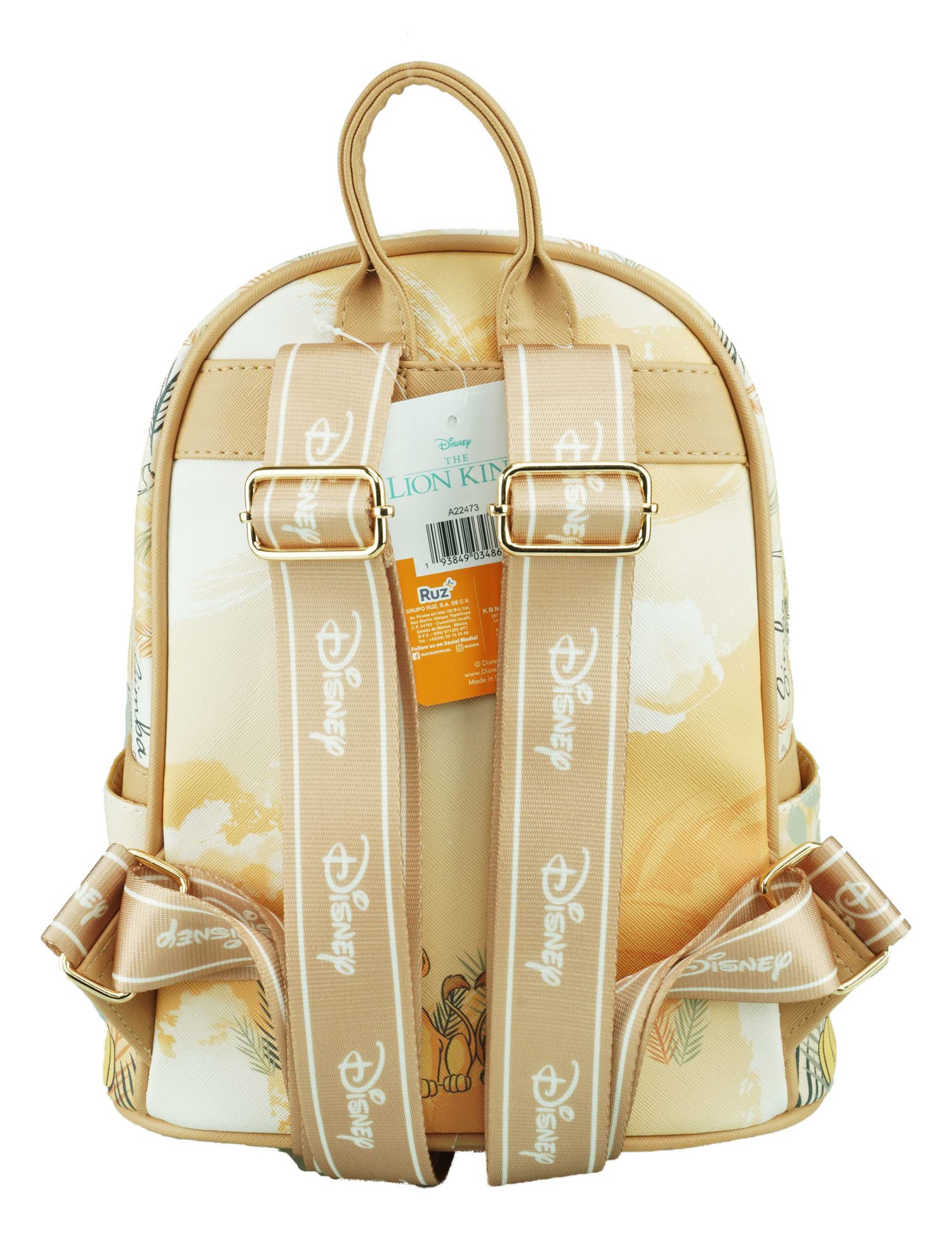 Disney The Lion King Simba and Nala Wondapop 11 Inch Vegan Leather Mini Backpack