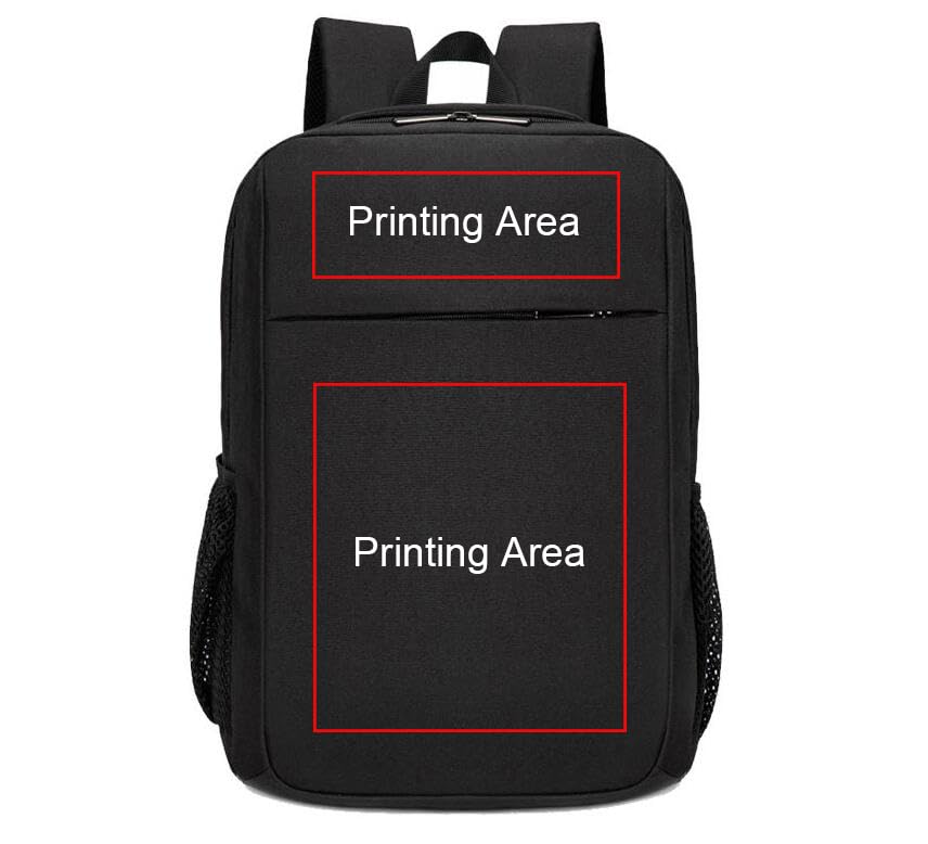 Custom Backpack for Men Women Personalized Back Pack for Teen (Black)