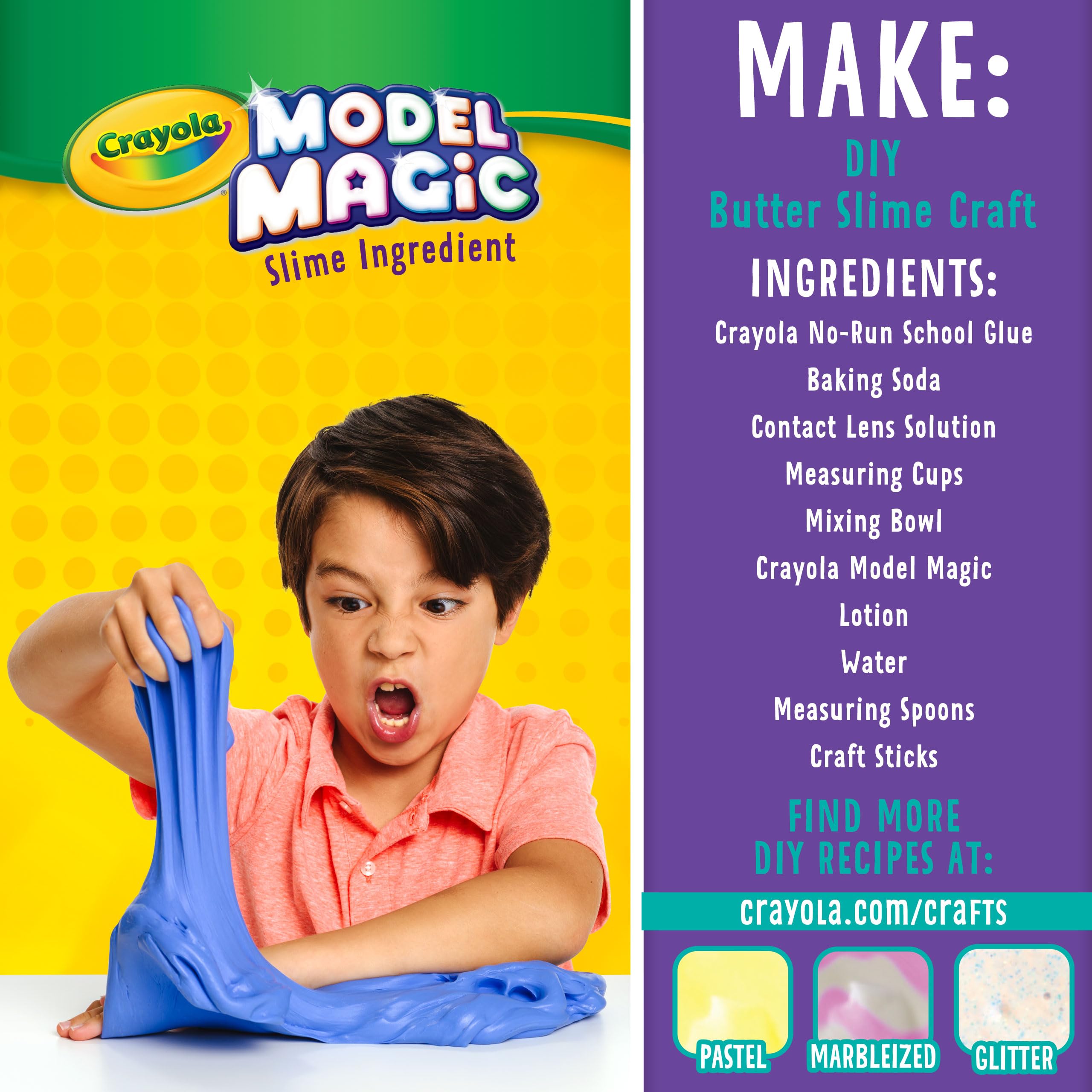 Crayola Model Magic, Modeling Clay Alternative, 15 Assorted Colors, 1 oz Packs, 30 Count
