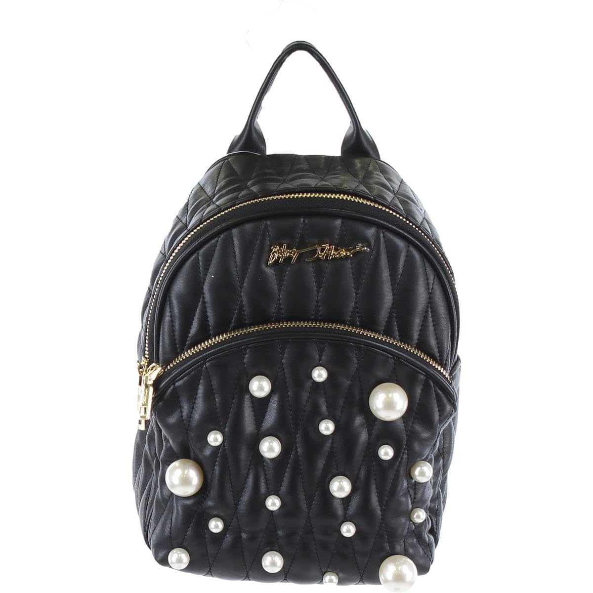 Betsey Johnson womens Betsey Johnson Mini Pearl Backpack, Black, One Size US