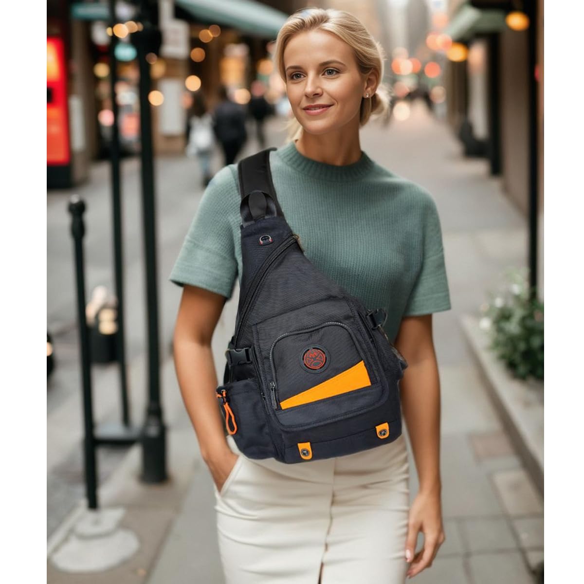 Innturt Large Sling Bag Backpack Pack 13" 14" Laptop Bag Satchel School Travel
