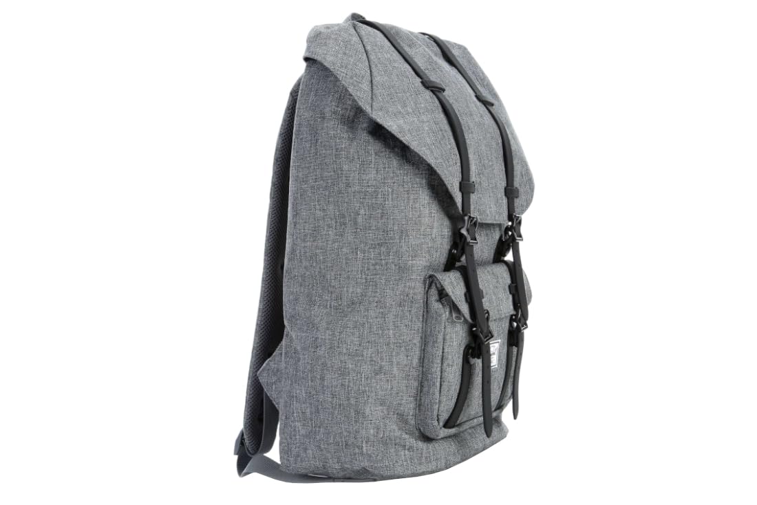 Herschel Little America Laptop Backpack, Raven Crosshatch/Black, Classic 25.0L