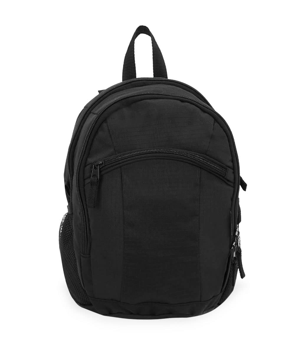 Everest Deluxe Small Backpack, Black, One Size