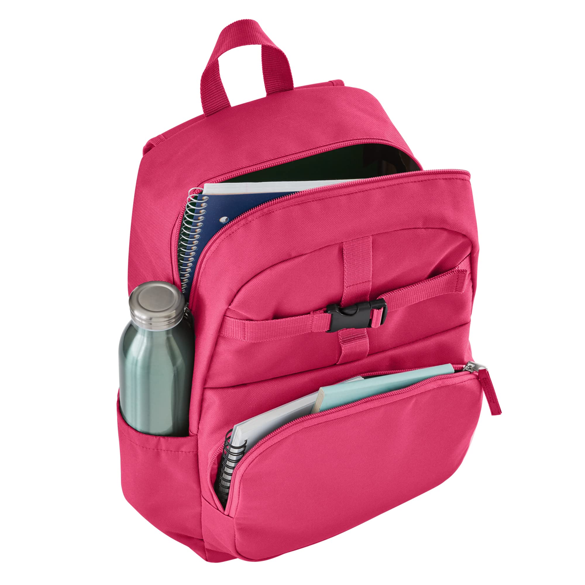 Let's Make Memories Pink Backpack Collection - Personalized Back to School Supplies - Book Bag with Lunchbox - Flowers