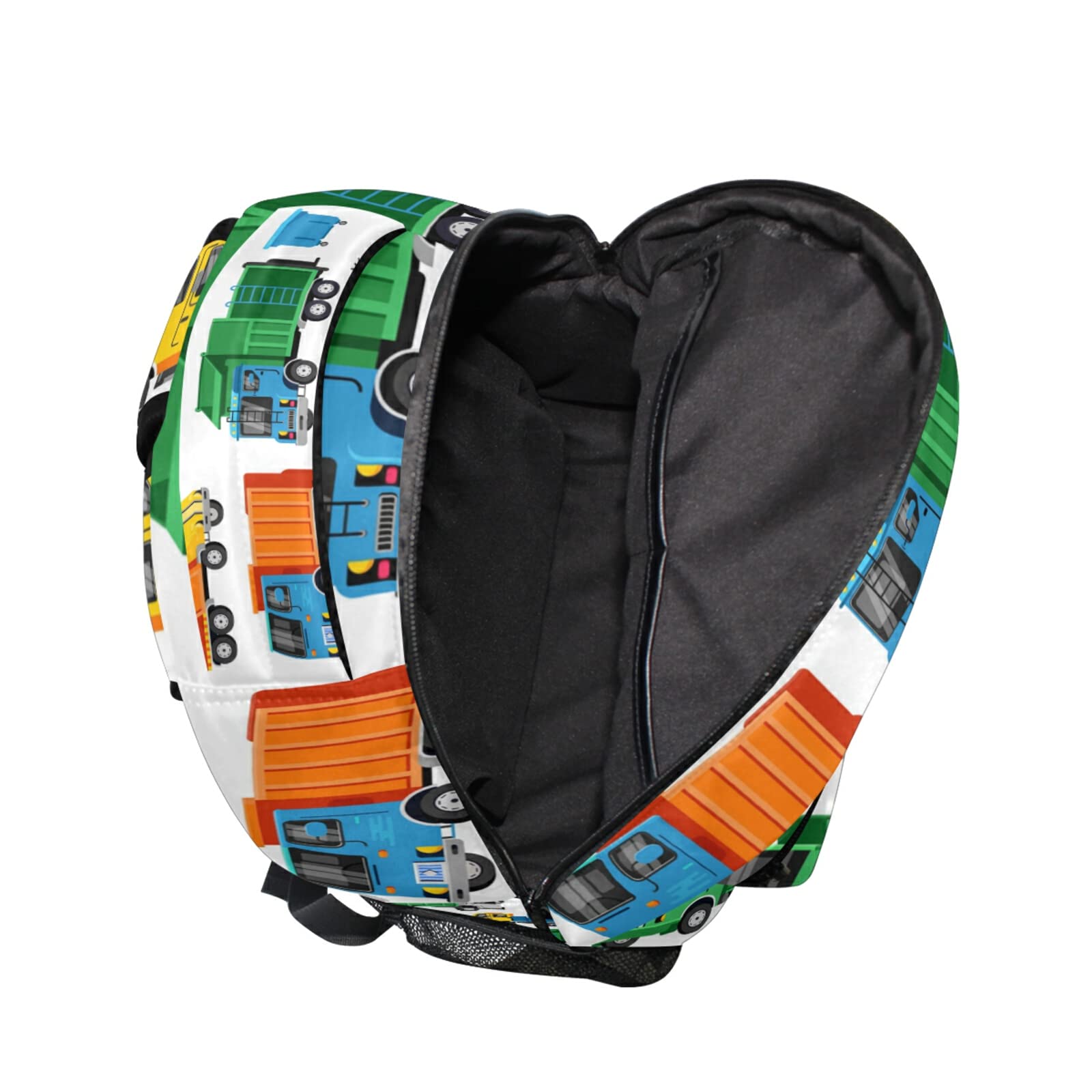 Travel Laptop Backpack Daypacks, Garbage Trucks College School Computer Bag Bookbag for Women & Men Outdoor Camping&Fits Up to 14-inch Notebook