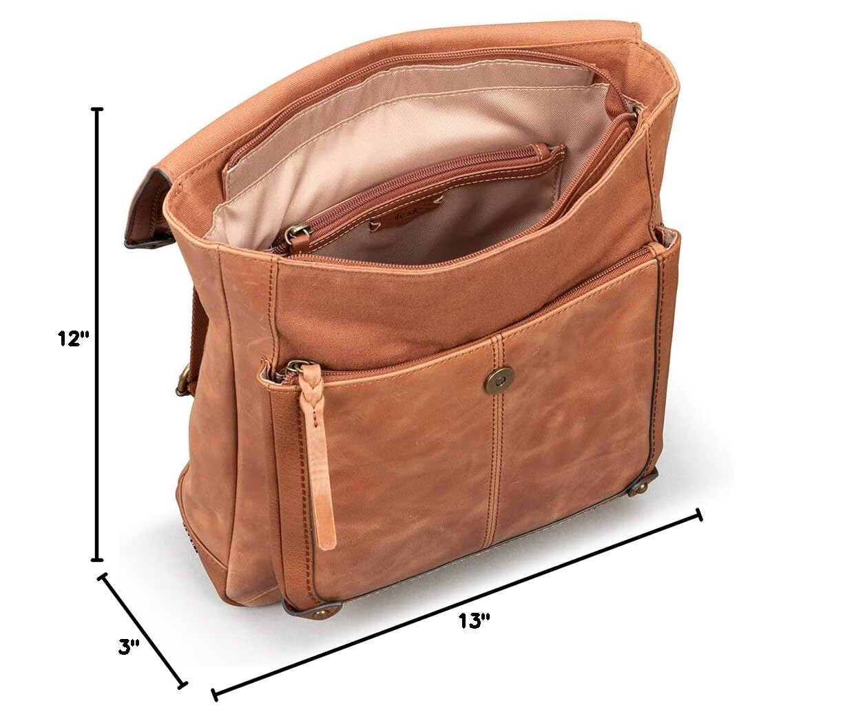 the sak womens Ventura Leather Convertible Backpack, Tobacco Floral Embossed Ii, One Size US