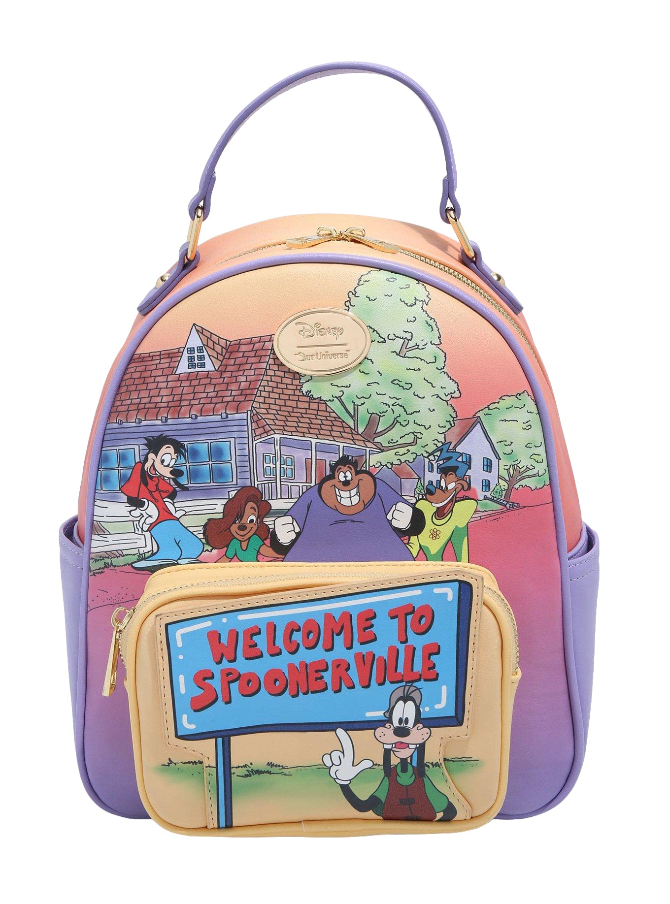 BoxLunch Our Universe Disney A Goofy Movie Spoonerville Mini Backpack with Sound Exclusive