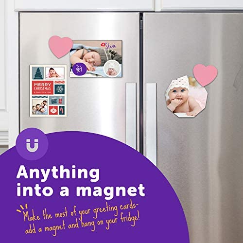 kedudes Flexible Adhesive Magnetic Sheets Paper 4x6 Inch - Peel and Stick, Works Great for Pictures, Cuts to Any Size, Pack of 12 Black