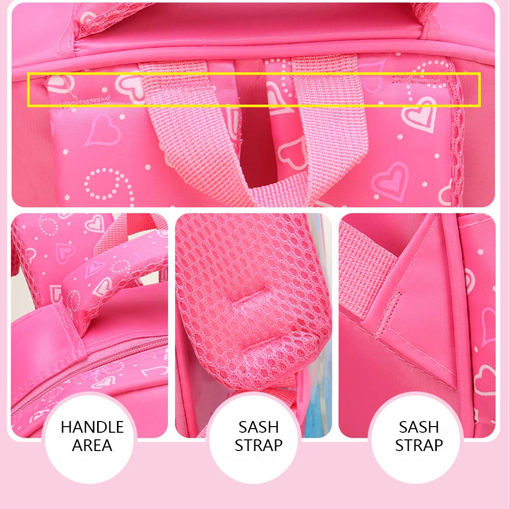 MY L. Pony Backpacks Bookbag Cute Pony Princess Style School Book Waterproof Multi Storey Bags