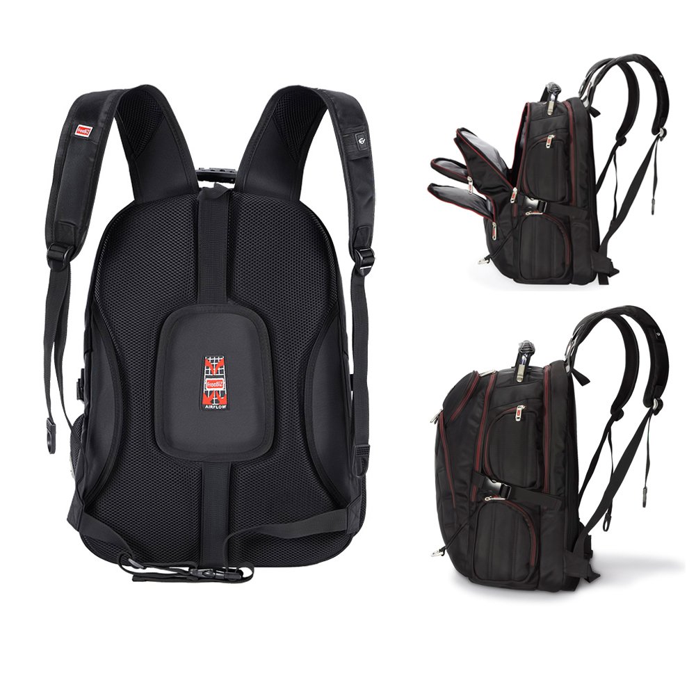 FreeBiz 18.4 Inches Laptop Backpack Fits up to 18 Inch Gaming Laptops for Dell, Asus, Msi,Hp (Black)