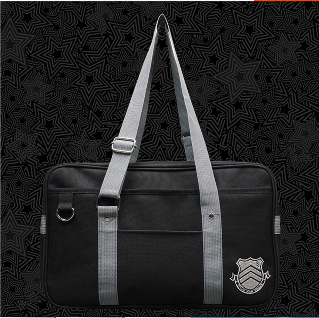P5 Persona 5 Shoulder Bag Game Cosplay Japanese High School Bandbag for Women Men