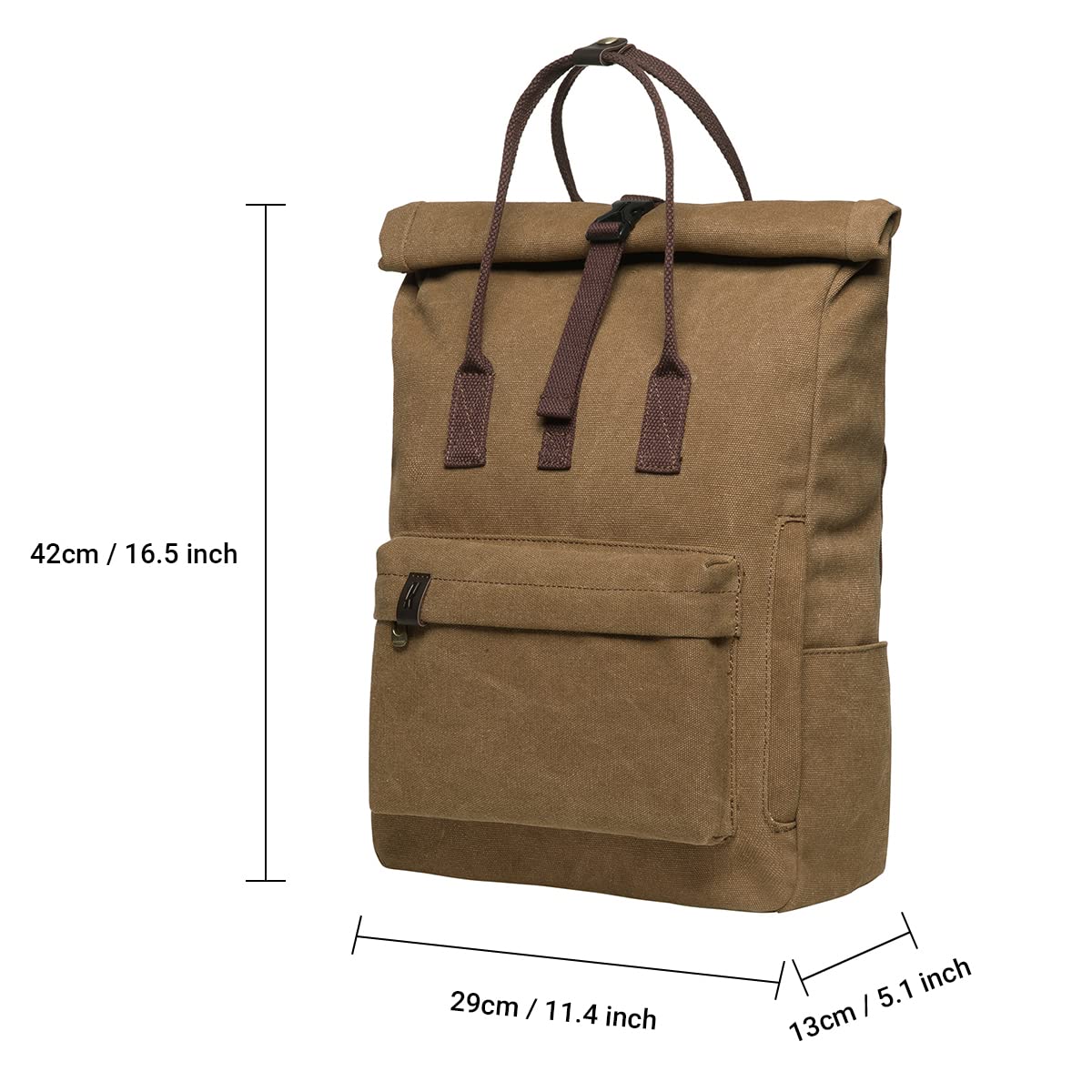 KAUKKO Laptop Backpack for Women Men,School College Backpack (47-2-KHAKI)