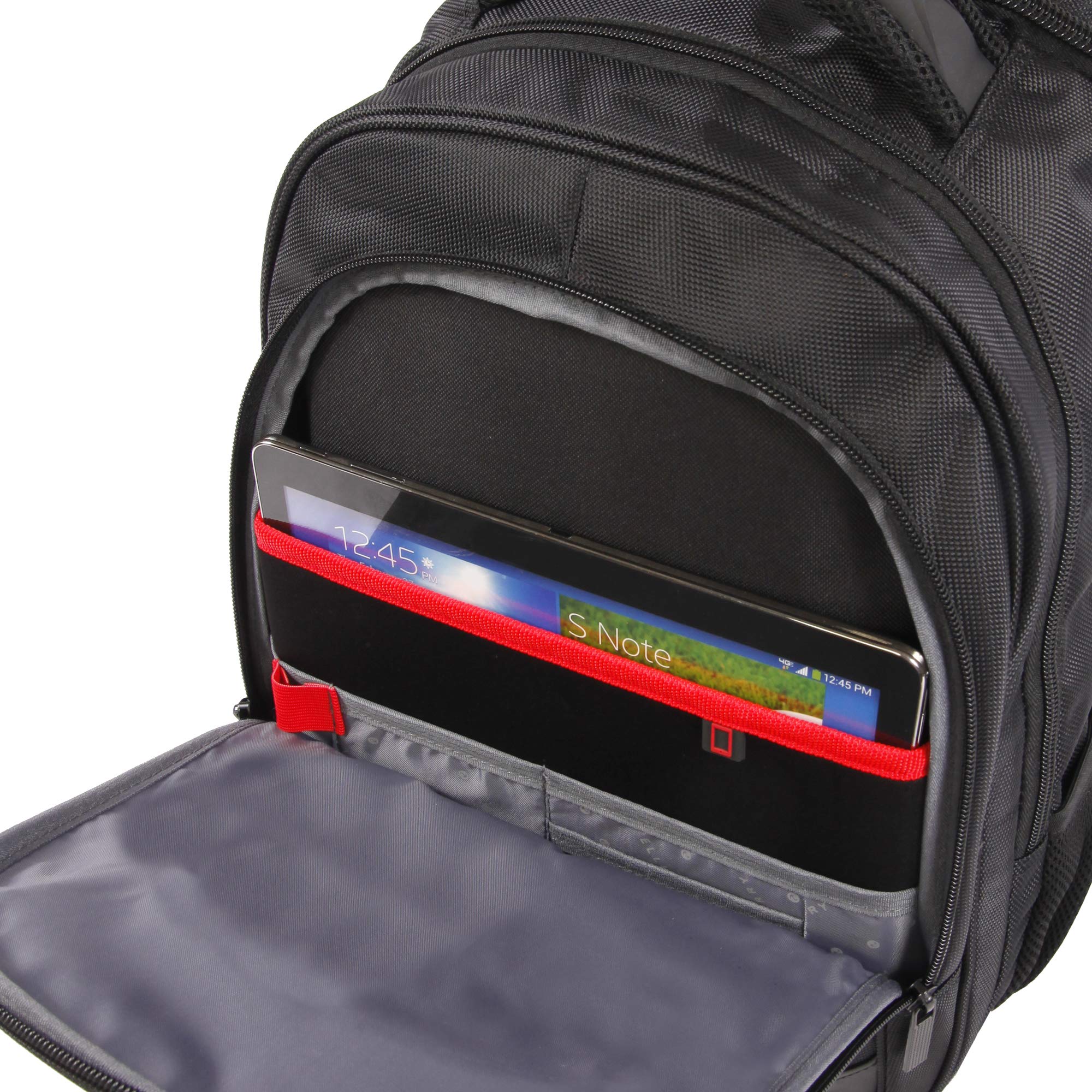 Perry Ellis M140 Business Laptop Backpack, Black, One Size