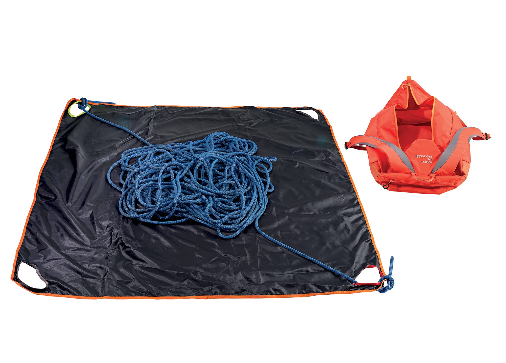 PETZL KLIFF Rope Bag - 36-Liter Rope Bag for Sport Climbing With Removable Tarp - Grey