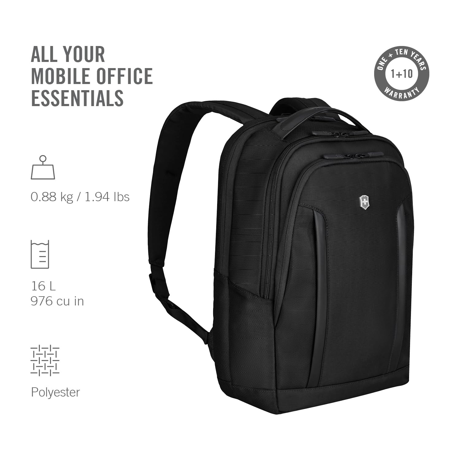 Victorinox Altmont Professional Compact Laptop Backpack in Black
