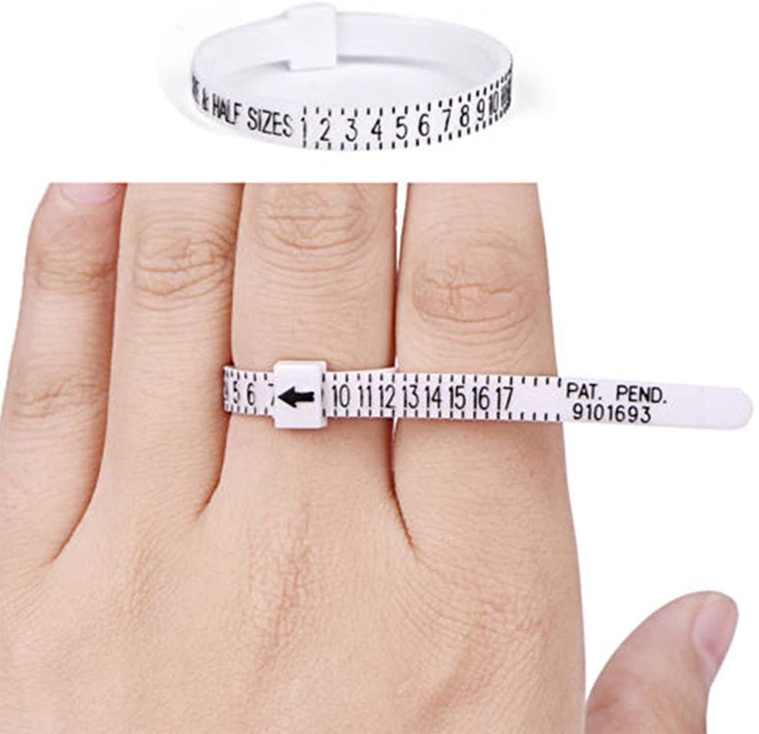 DoGeek Ring Sizer Measuring Tool Set Metal Ring Sizers Stainless Steel Ring Gauges Finger Sizer & Ring Mandrel Aluminuml (Size 1-13), 27 Pcs