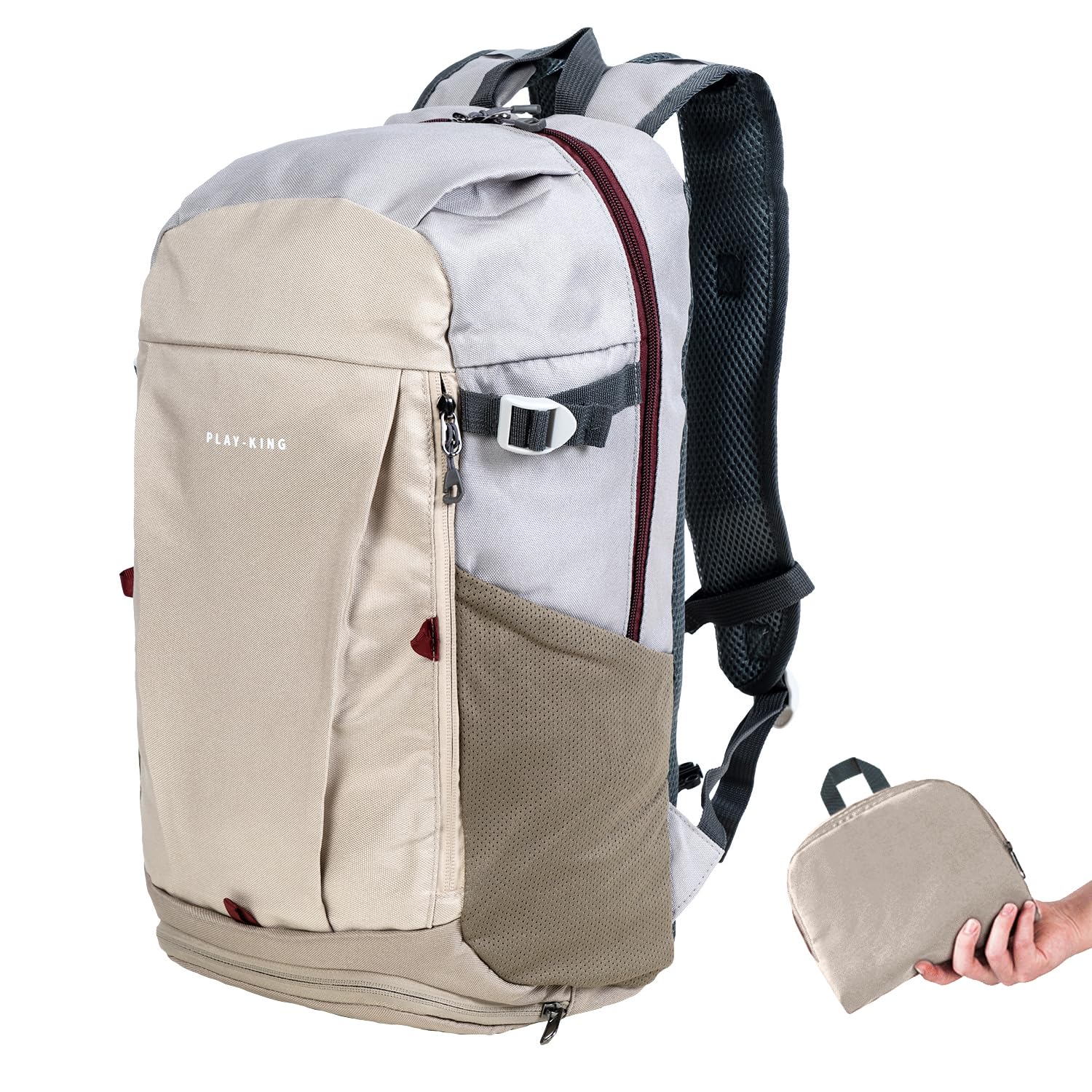 DAILY&DIARY 35L Camping Hiking Backpack for Women Men, Water Resistant Packable Backpack, Lightweight Daypack for Travel