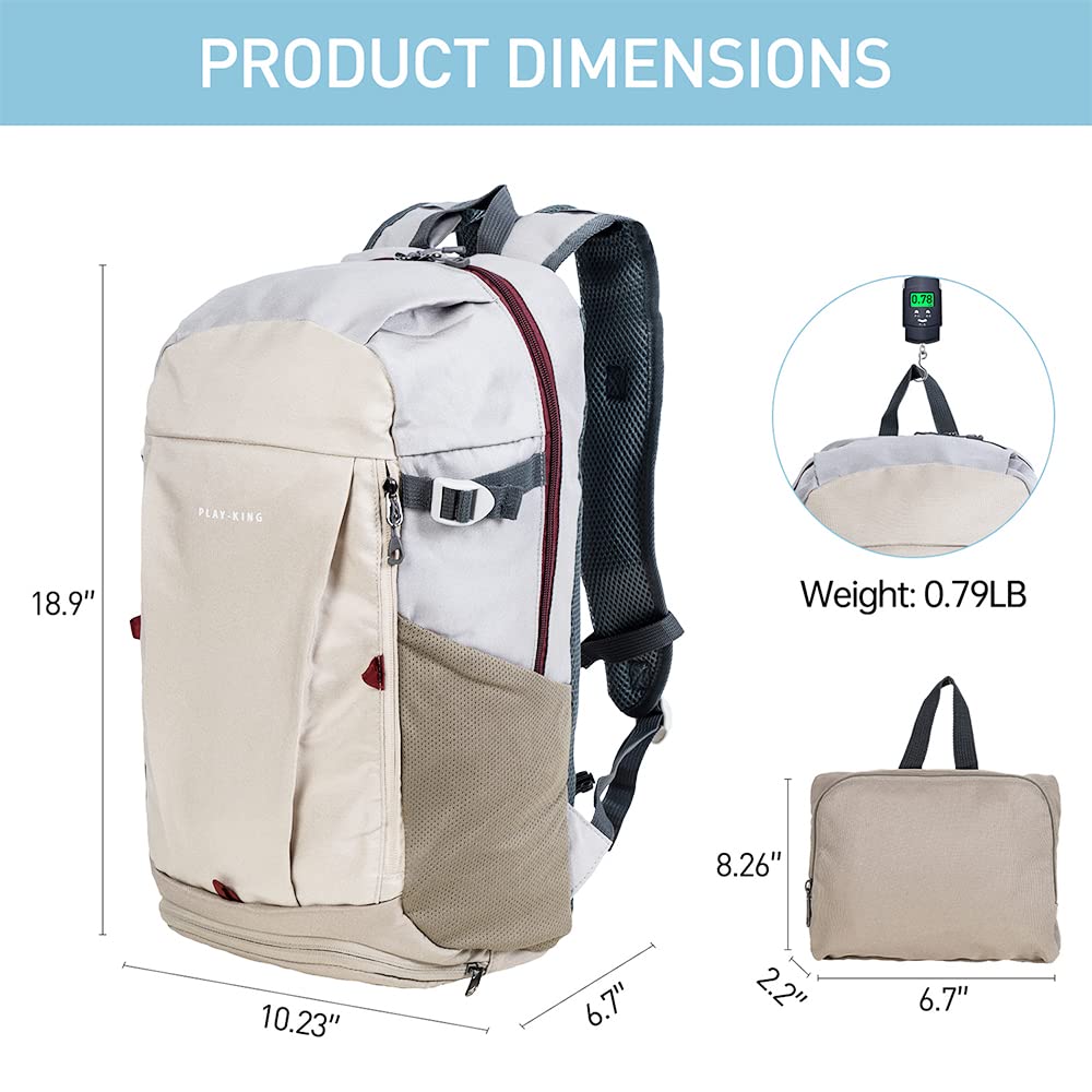 DAILY&DIARY 35L Camping Hiking Backpack for Women Men, Water Resistant Packable Backpack, Lightweight Daypack for Travel