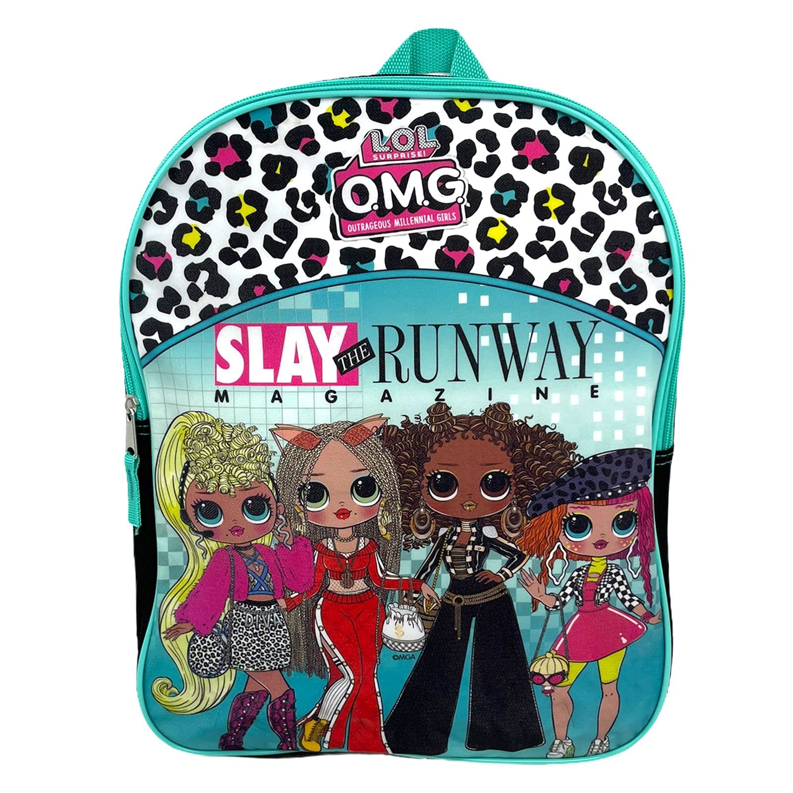 LOL Surprise OMG Doll Backpack for Girls - 15 Inch - LOL School Bag, Elementary School Size